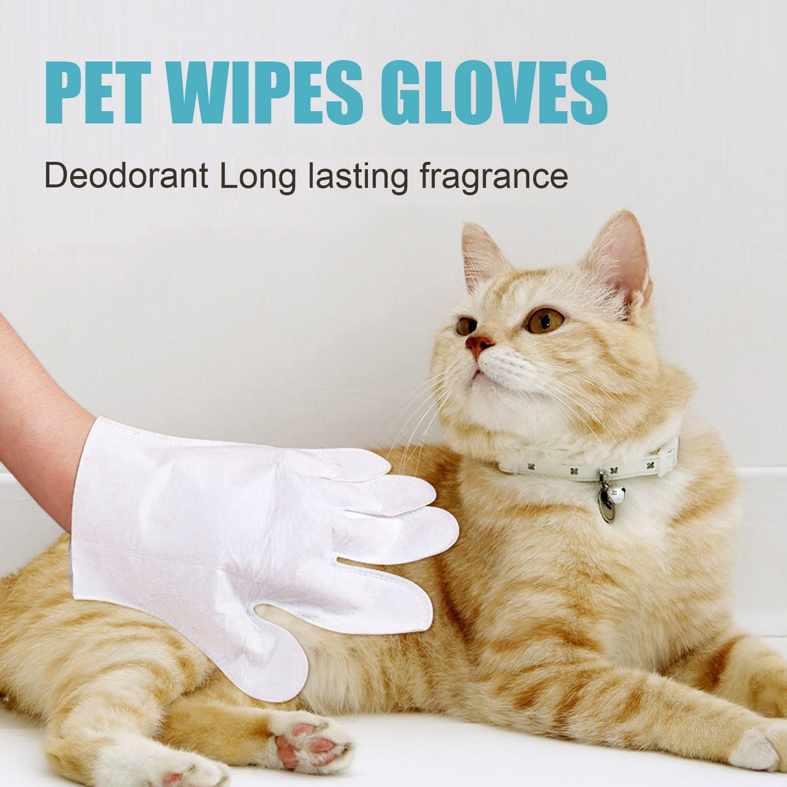Pet Cleaning Glove Wipes for Dogs and Cats 6 Pcs, Dog Wipes, Cat Wipes ...