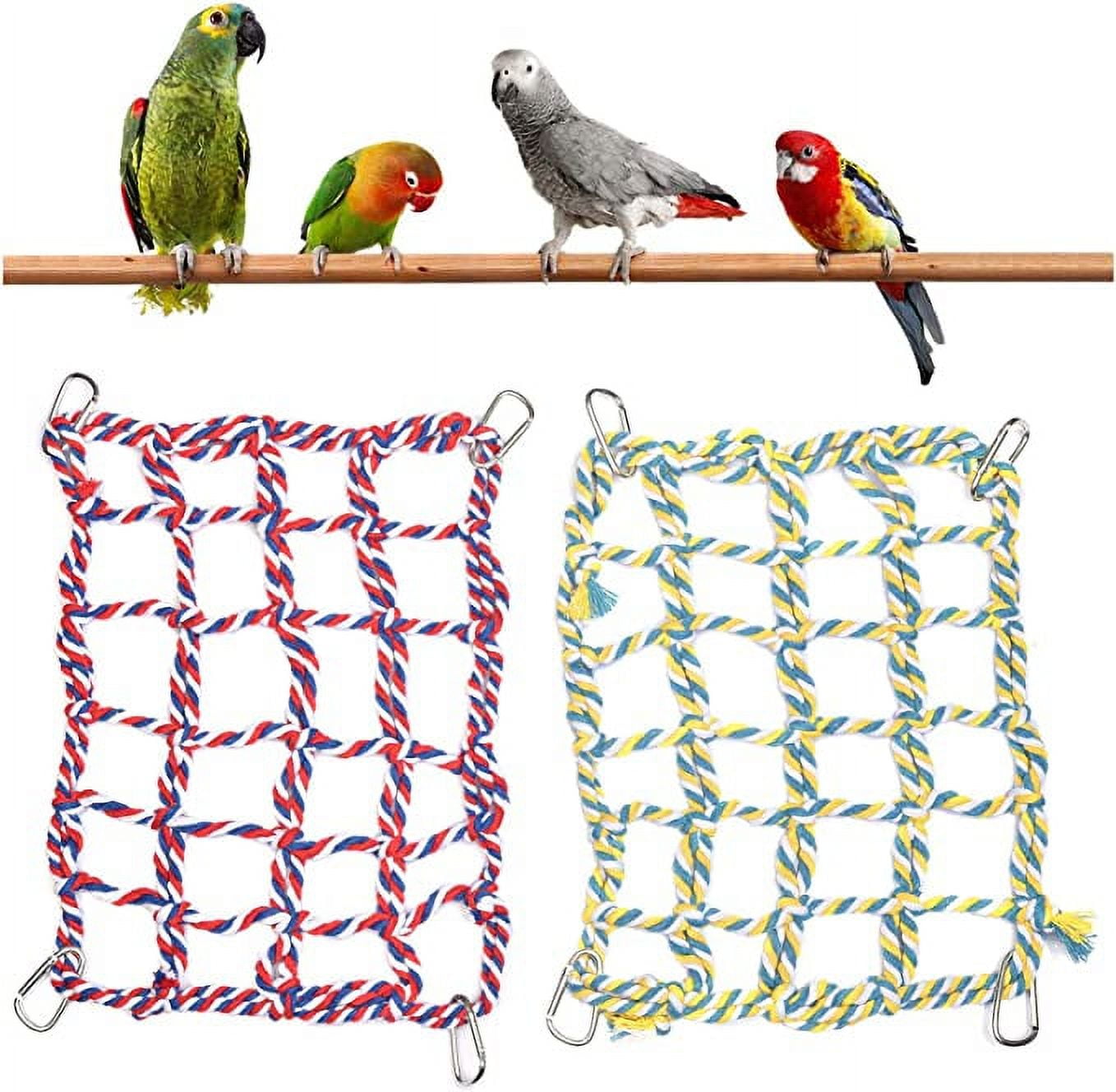 Pet Climbing Rope Net, Rat Hamster Bird Ferret Hanging Hammock Cotton ...