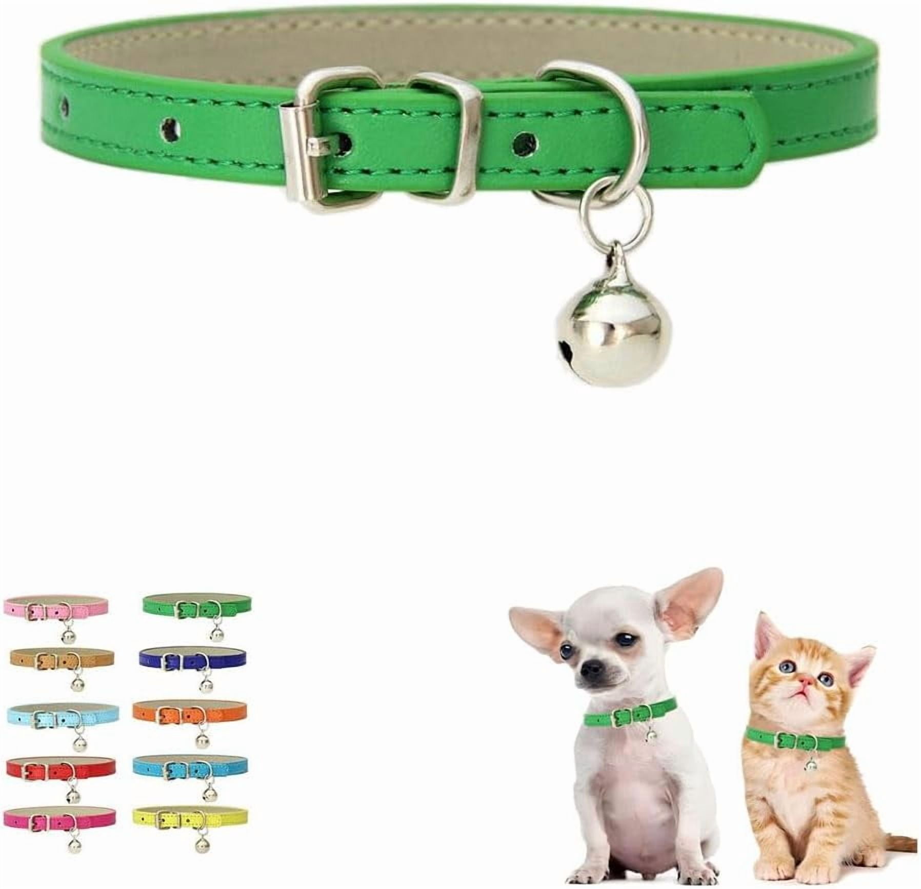 Pet Collar Bells, Small Puppy Collar Girl Small Dog Collar Bell Faux ...