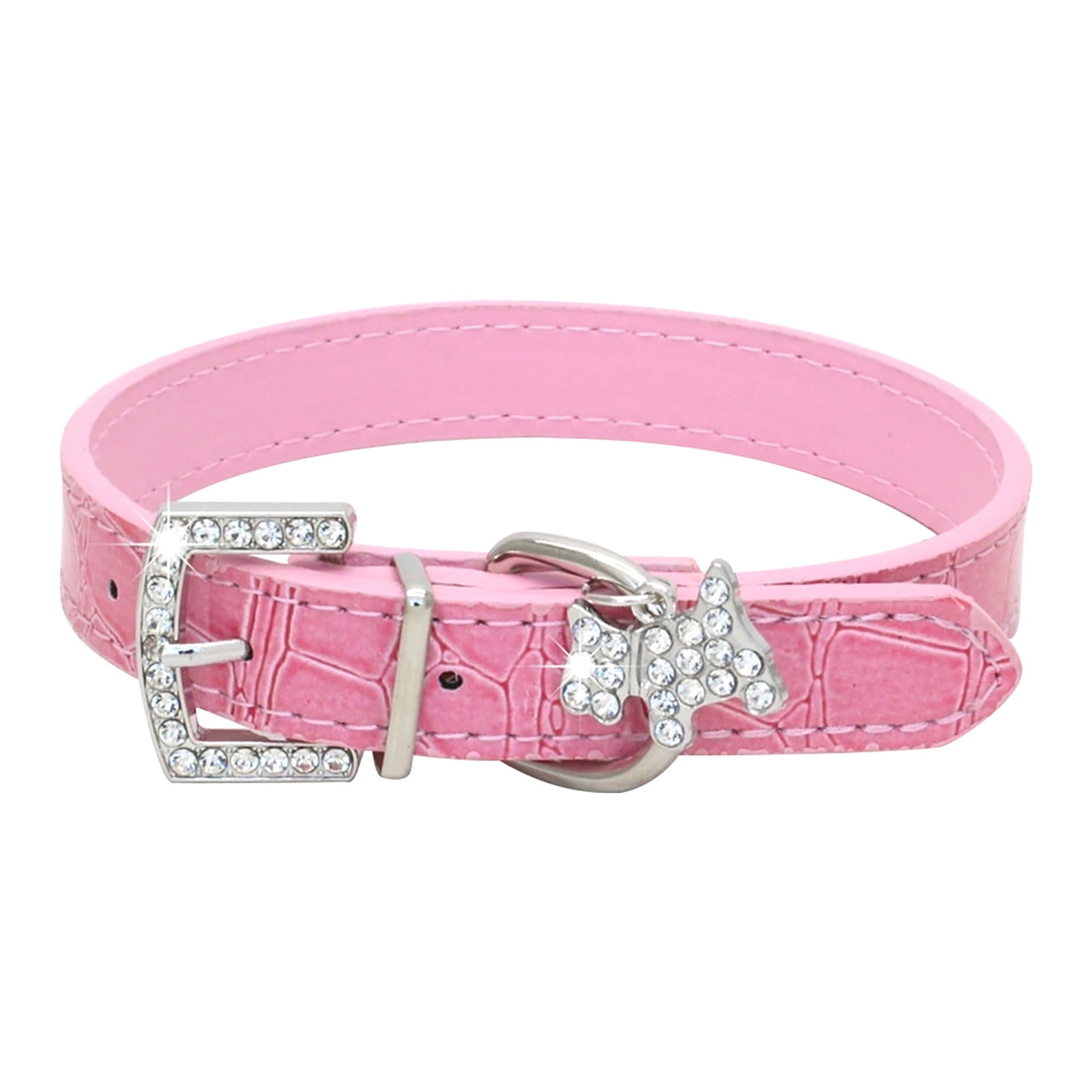 Pet Collar Puppy Cat Choker PU Leather Collars For Small Pet Cat Dogs ...