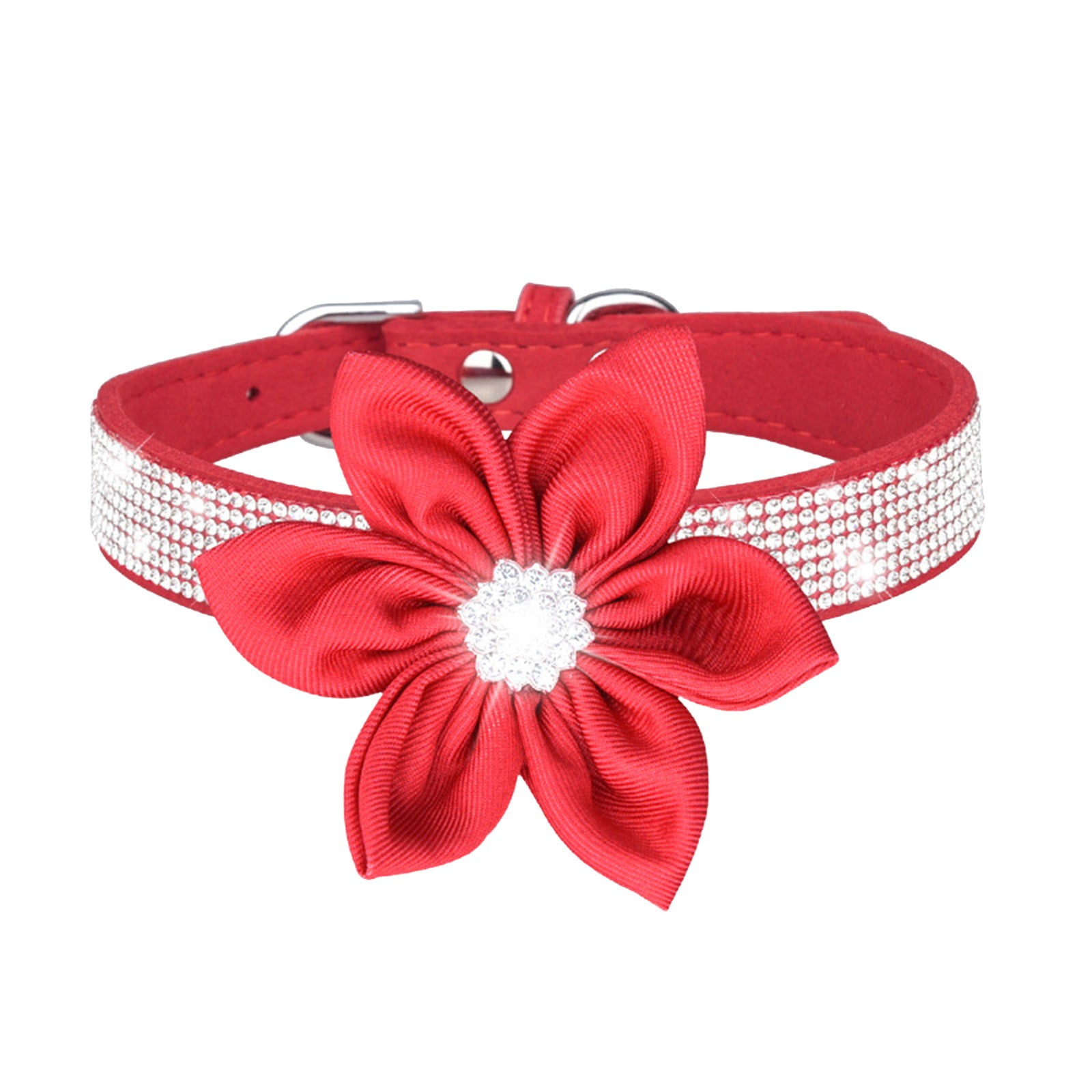 Pet Collar Shiny Rhinestones Dog Collar Small And Medium Sized Dog ...
