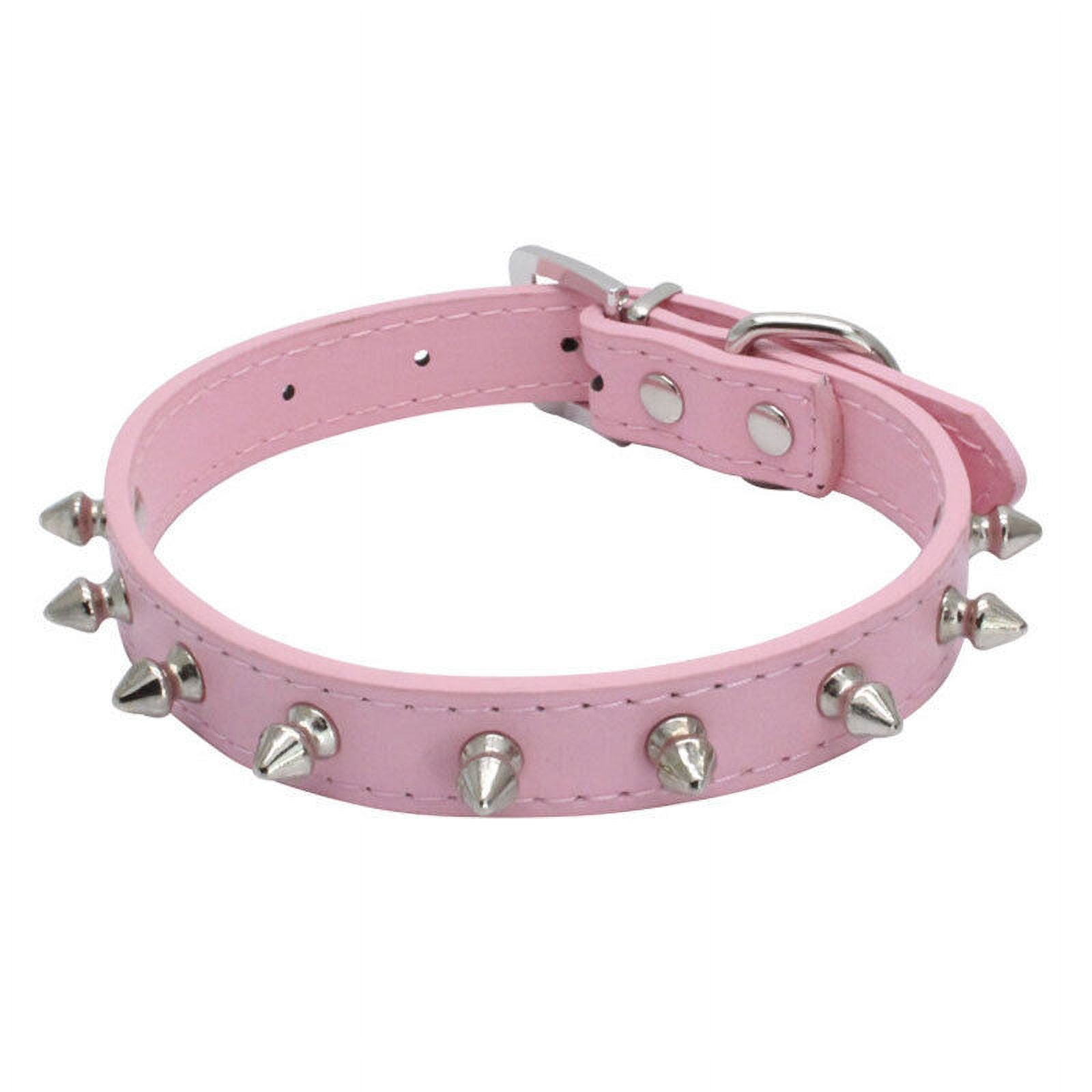 Pet Collar Spiked Studded Leather Dog Collar For Cat Small Large Dogs ...