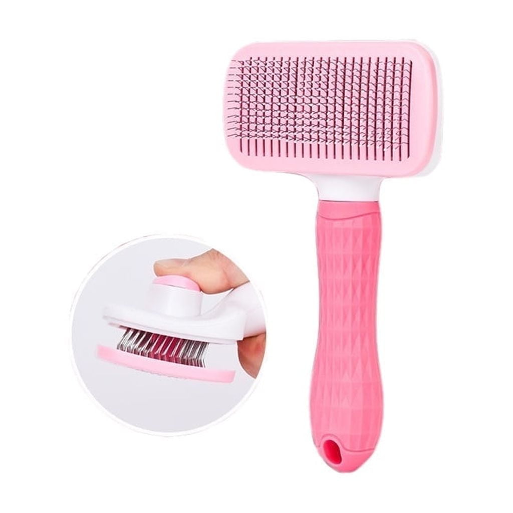 Unbranded QW One-Click Fading Comb Self-Cleaning Dog & Cat Grooming ...