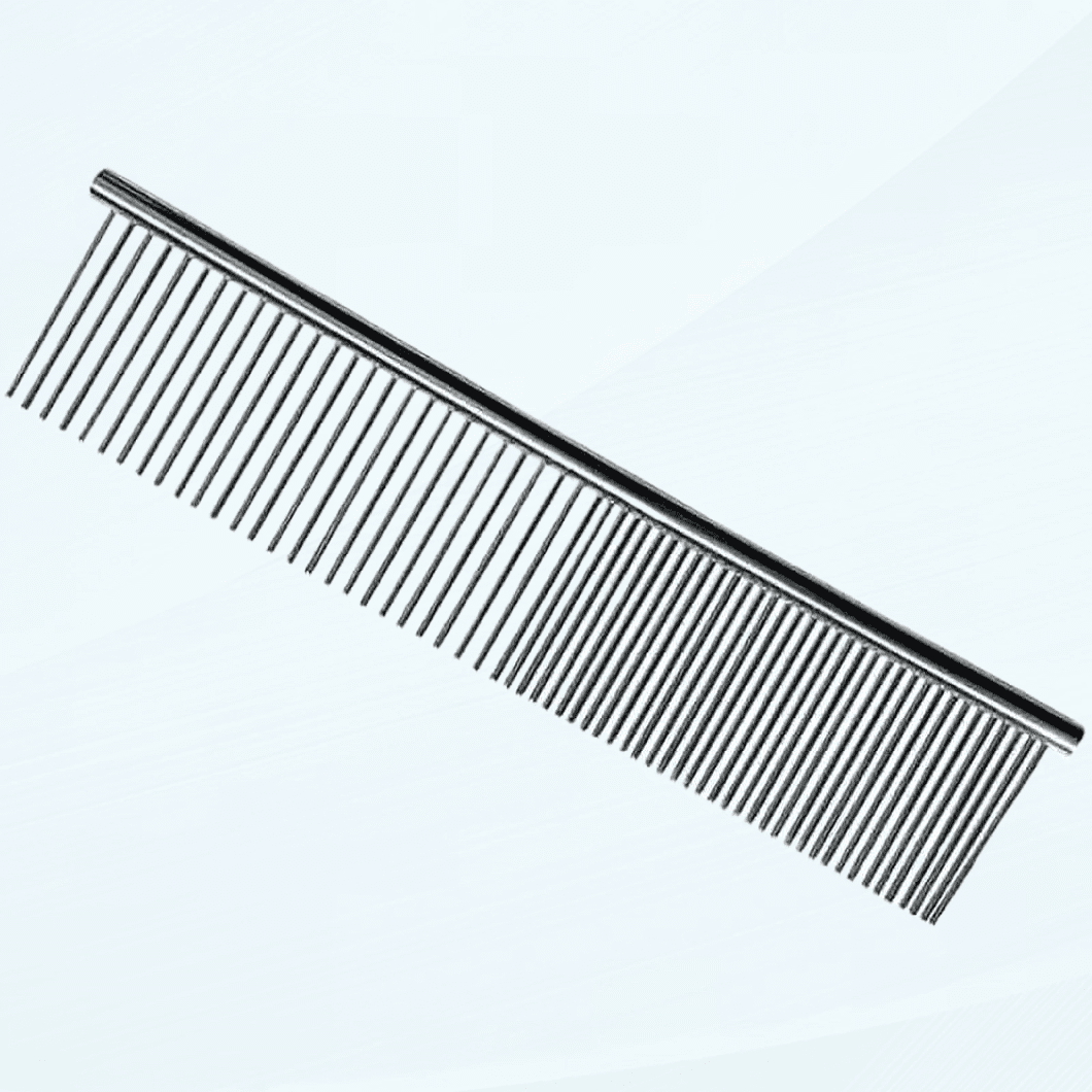 Pet Comb Stainless Steel Grooming Comb with Rounded Ends Steel Combs ...