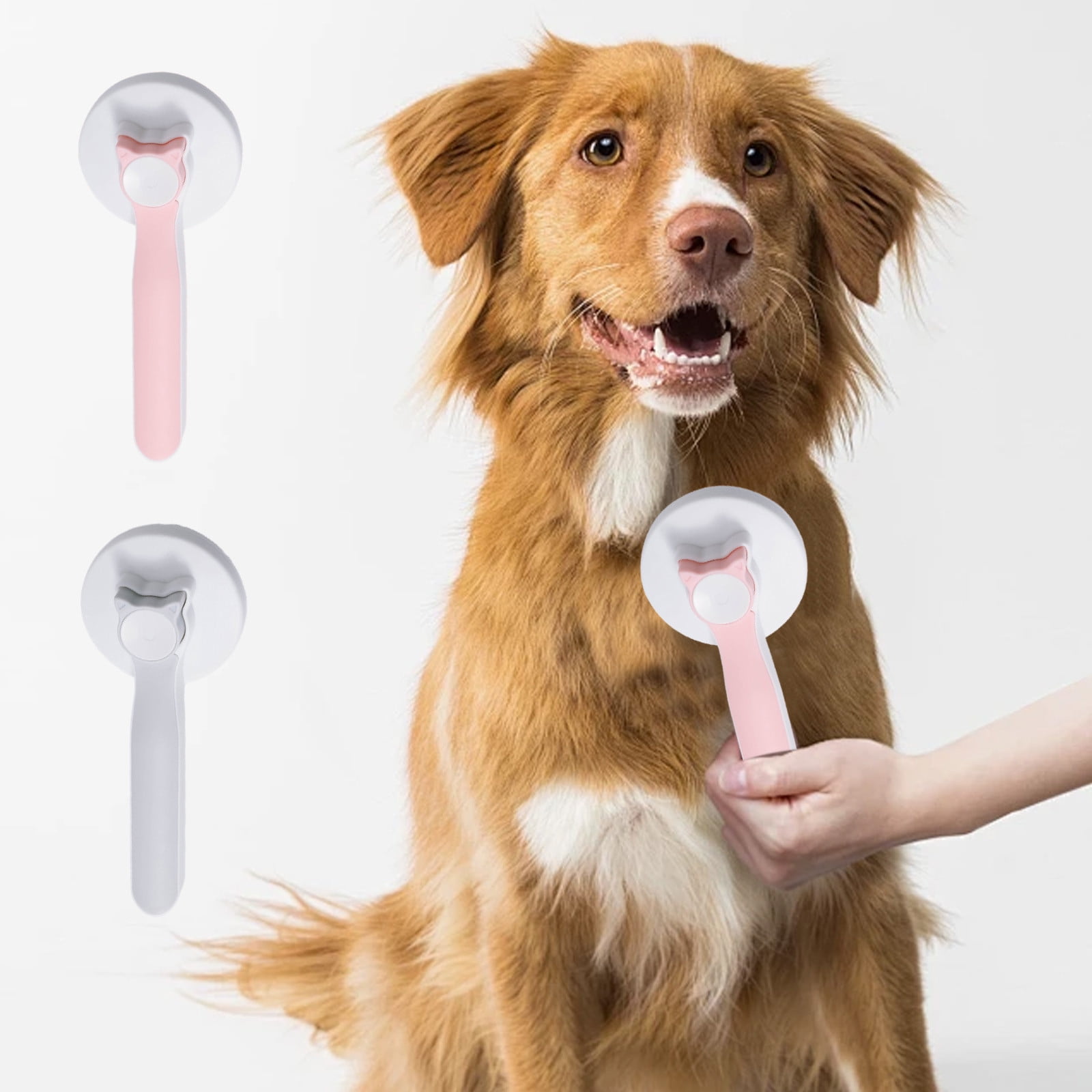 Pet Comb Stainless Steel One-Click Self-Cleaning Hair Removal Brush for ...