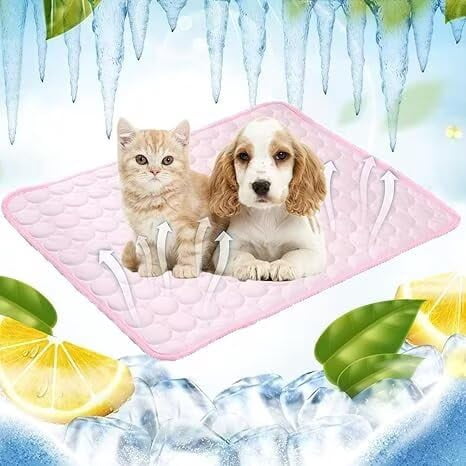 Pet Cooling Mat, Instant Cooling Pressure-Activated Gel Pad for Dogs ...