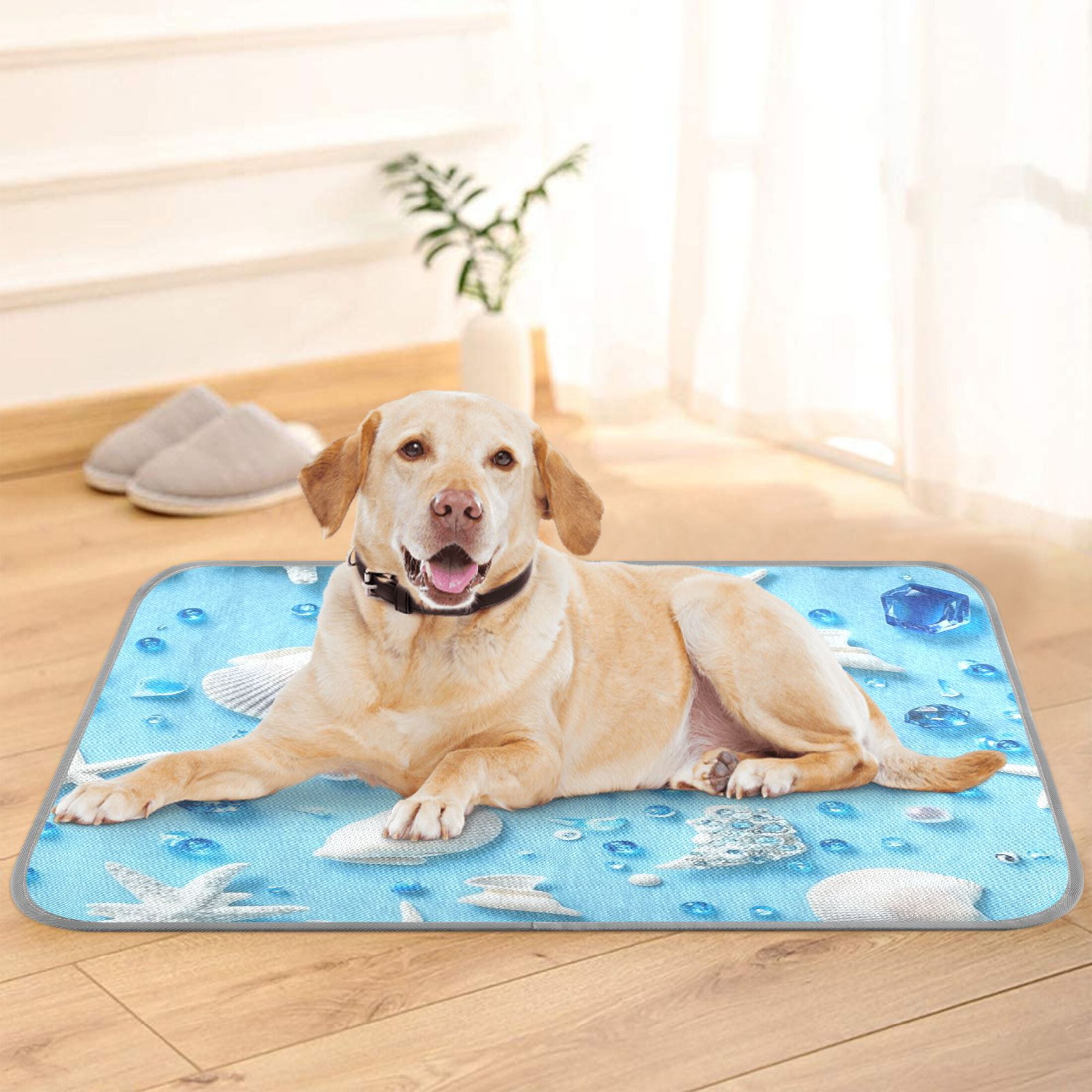 Pet Cooling Pad Foldable Self Cooling Mat Breathable Pet Cushion Sleep ...