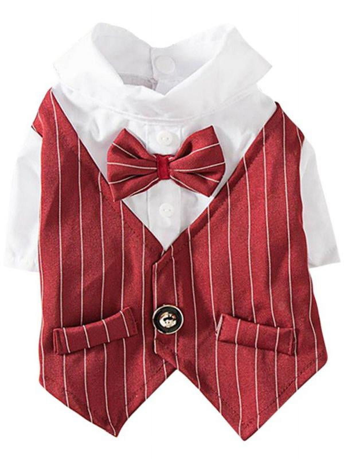 Pet Costume Dog Suit Formal Tuxedo, Dog Suit Bow Tie Costume, Gentleman ...