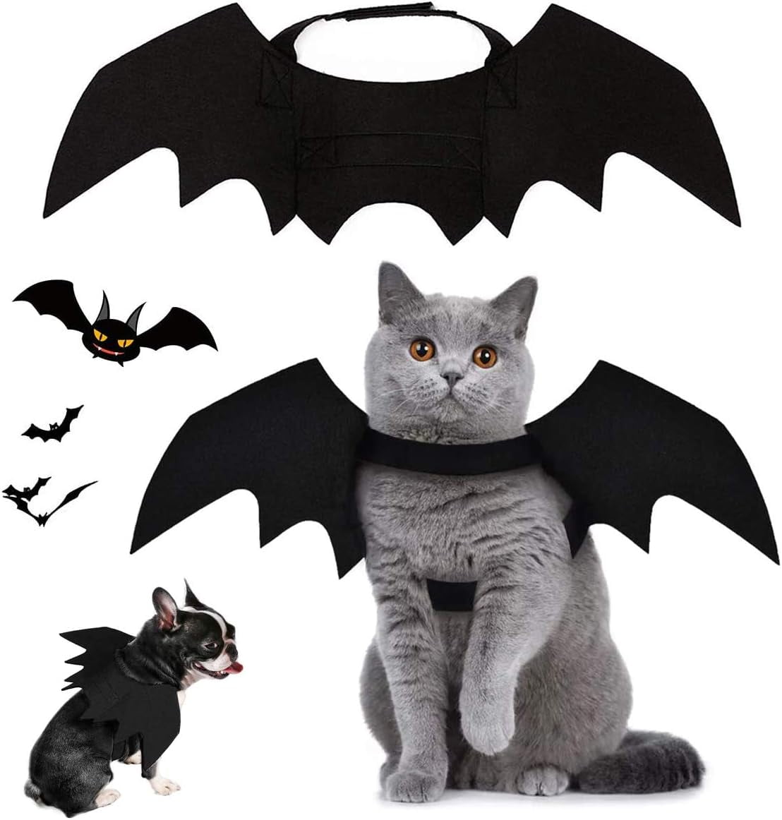 Pet Costumes Bat Wings for Puppy and Cat Halloween Dog Costumes Party ...