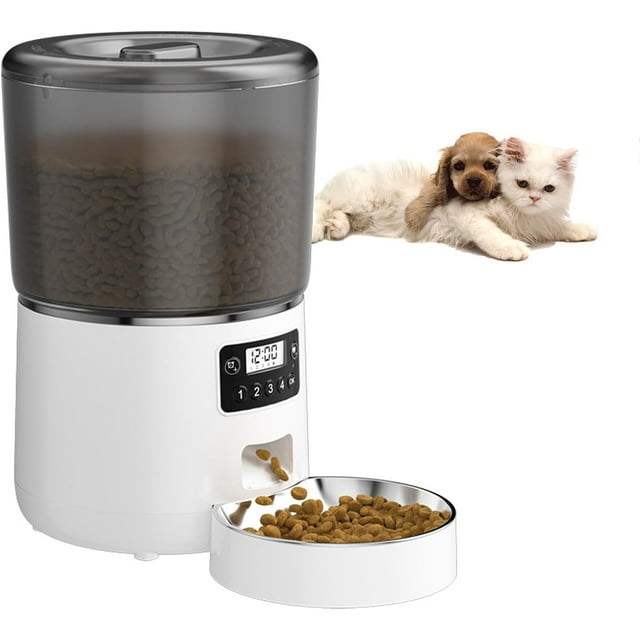 Pet Daily Kit Automatic Cat Feeder Timed Food Dispenser Anti-Cockroach ...