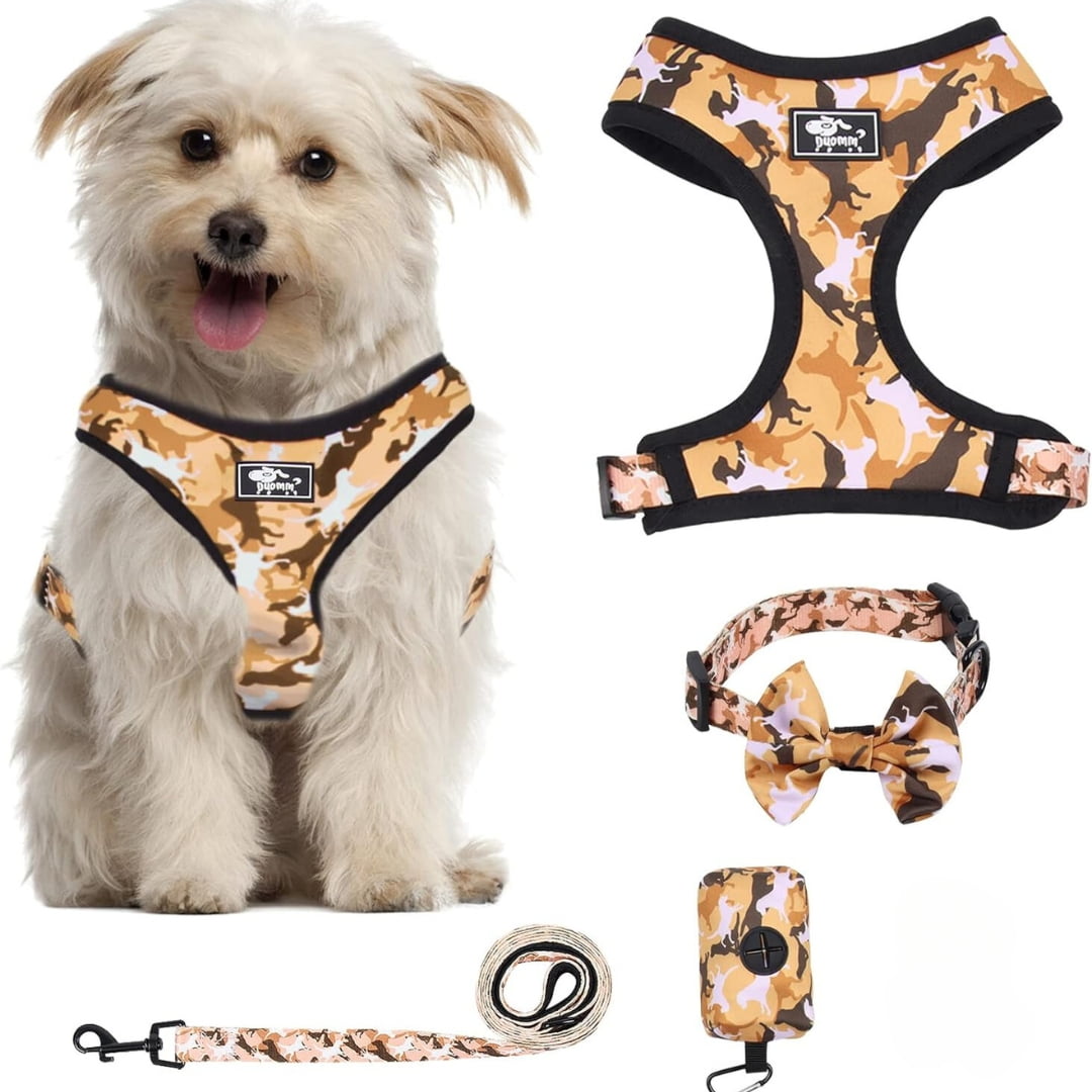 Pet Daily Kit Camouflage Harness Vest Leash Collar Set for all Pets ...