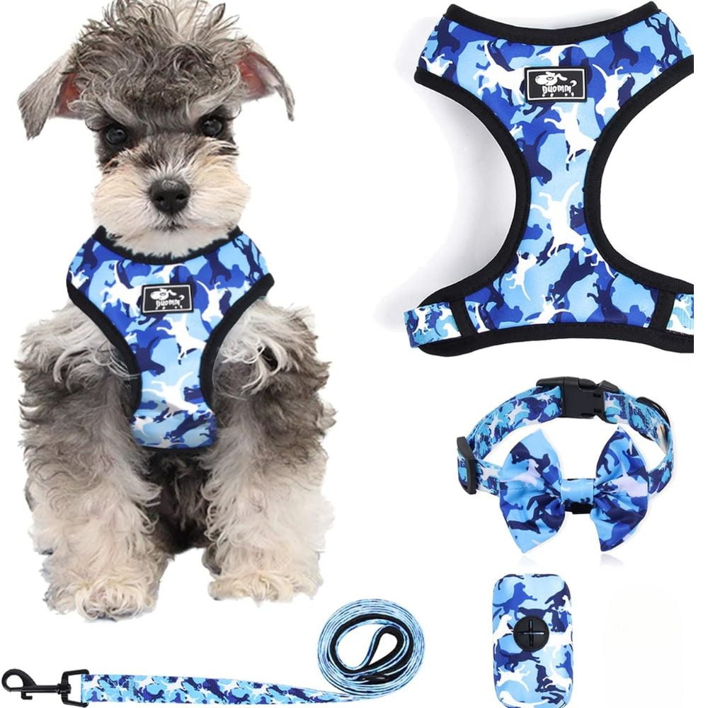 Pet Daily Kit Camouflage Pet Harness Vest Leash Collar Set for Small ...