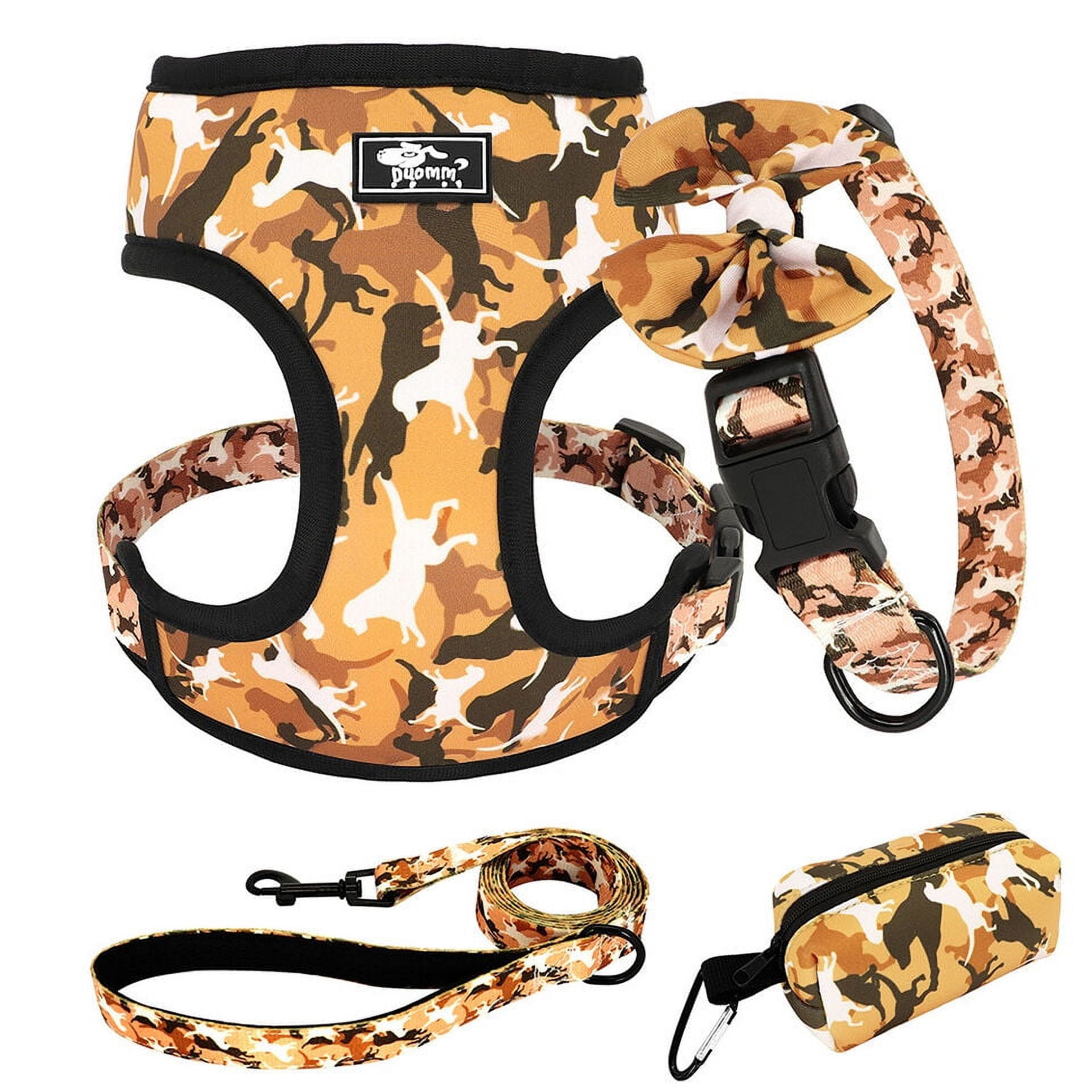 Pet Daily Kit Camouflage Pet Harness Vest Leash Collar Set for Small ...