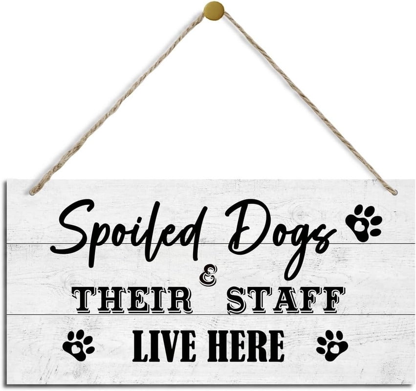 Pet Decor Signs, Decorative Wood Hanging Wood Plaque, Funny Dog Sign ...