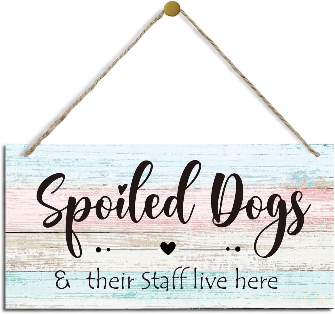 Pet Decor Signs Dog Room Door Hanger, Wall Decor Art, Farmhouse Decor ...
