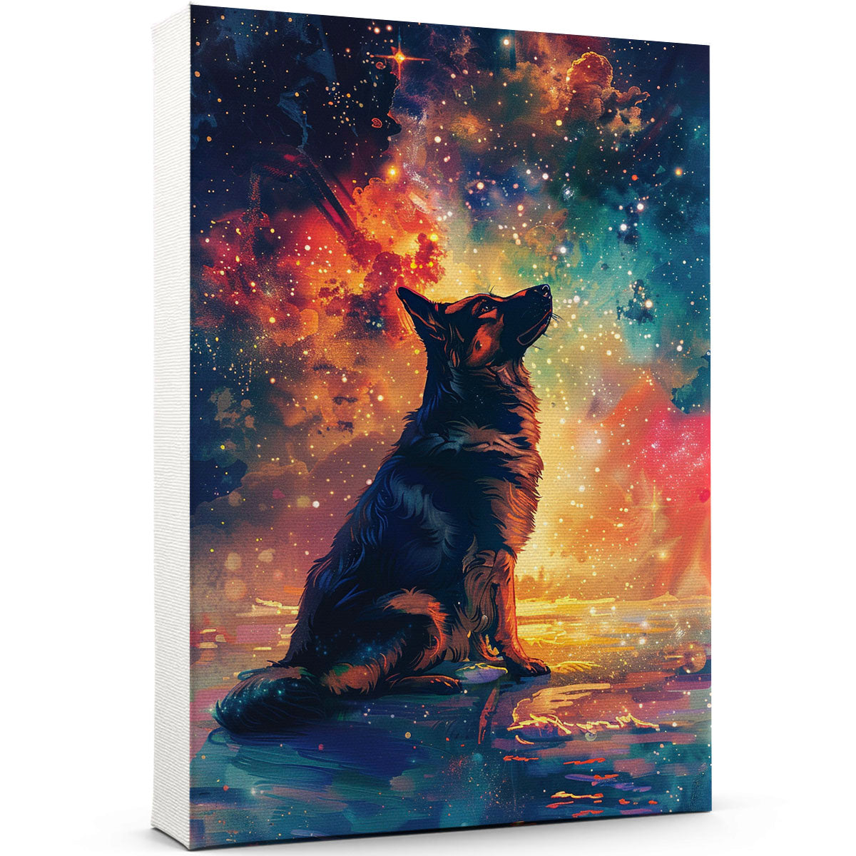 Pet Decor Starry Night Van Gogh Inspired Belgian Sheepdog Dog Pet ...