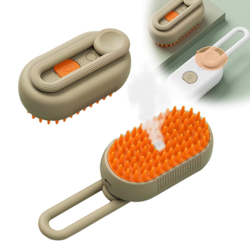 Pet Defur Comb, Cat Steam Brush, 2025 New 3 in 1 Cat Steam Brush ...