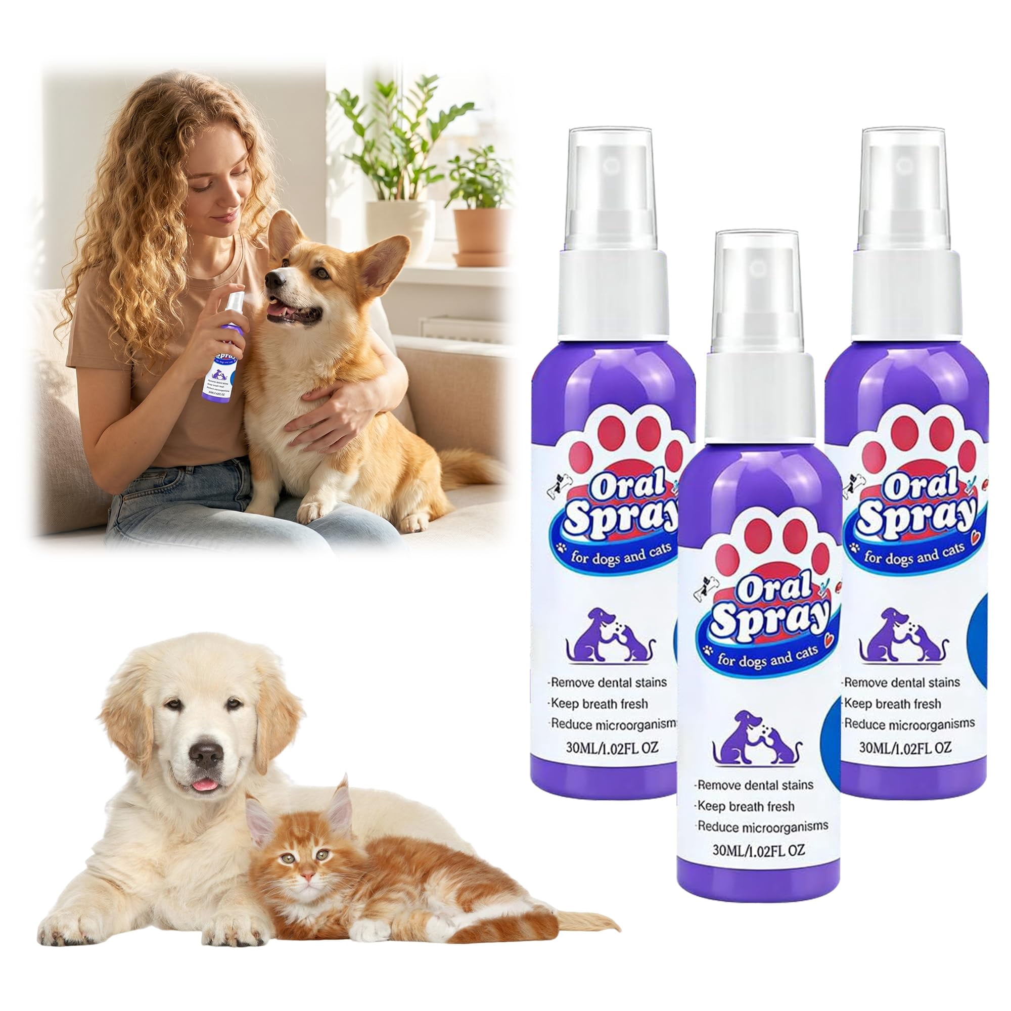 Pet Dental Tartar Remover, 2026 New Oral Teeth Cleaning Spray for Dogs ...