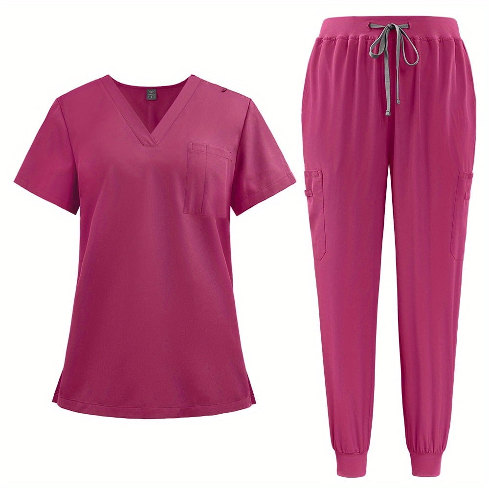 Pet Dentist Nurse Medical Care Uniform Hand Washing Workwear Split Set ...