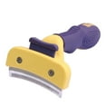Pet Deshedding Comb with Stainless Steel V-Blade & Non-Slip Handle ...