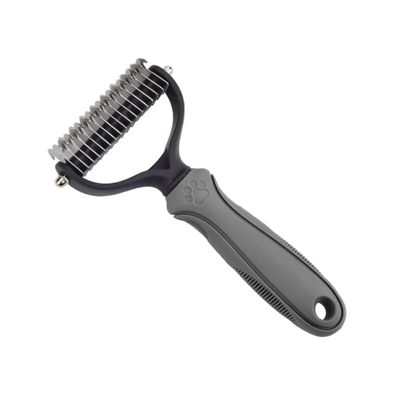Pet Deshedding Comb for Cats, Self-Cleaning Undercoat Depilatory Tool ...