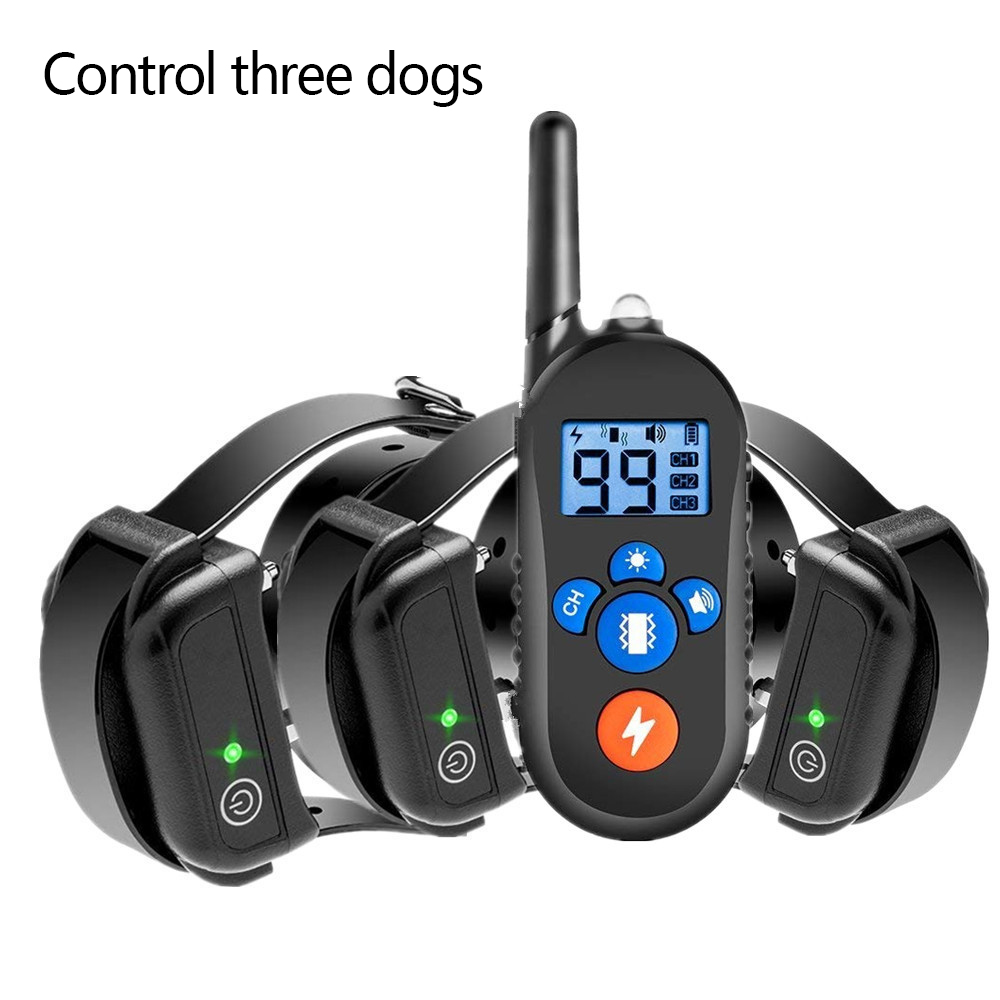 Pet Dog 800m Training Collar Remote Control Electric Shock Warning ...