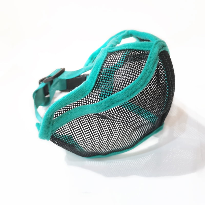 Pet Dog Adjustable Mask Bark Bite Mesh Mouth Muzzle Grooming Anti Stop ...