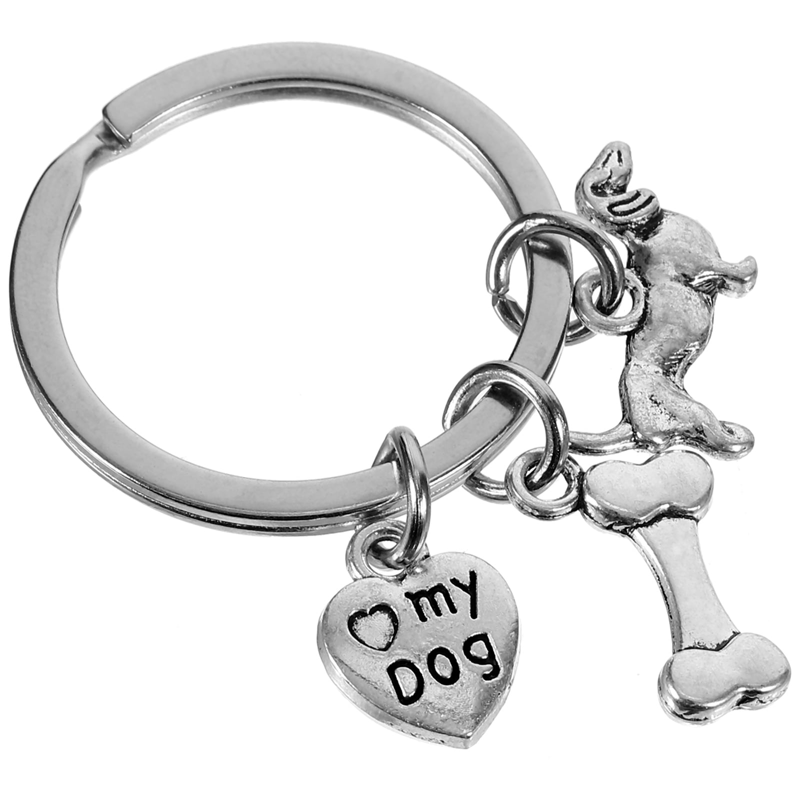 Pet Dog Bone Key Chain Bag Charm Keychains for Backpack Ring Locket ...