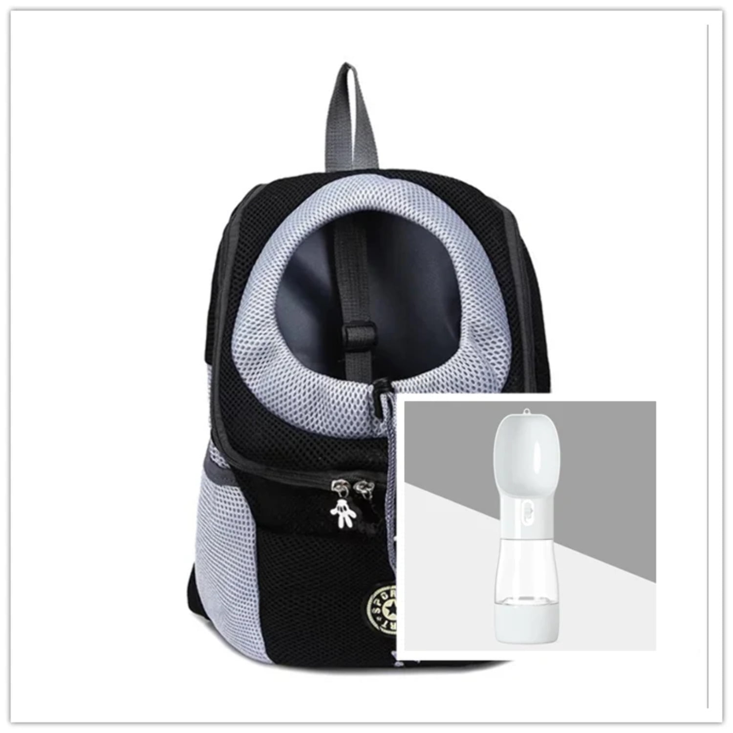 Pet Dog Carrier Carrier For Dogs Backpack Out Double Shoulder Portable ...