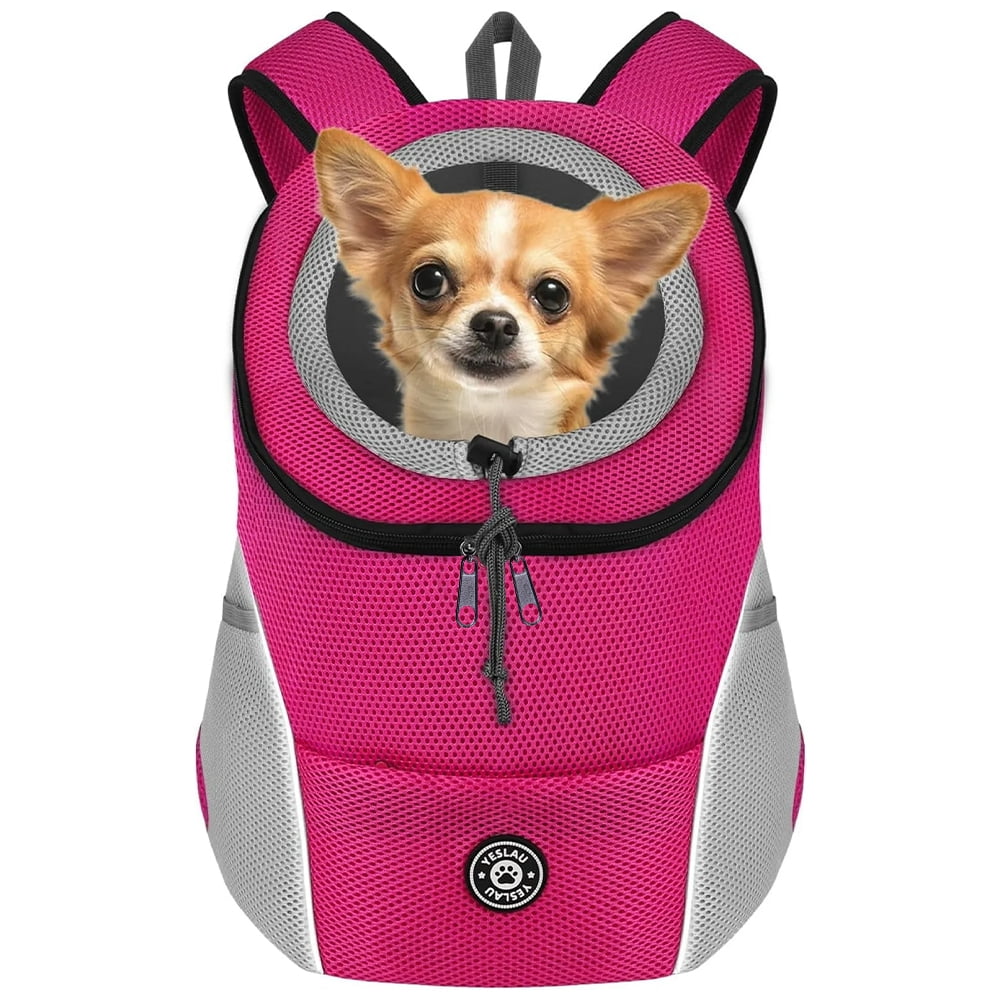 Pet Dog Carrier, Travel Back Pack with Safety Reflective Strips for ...