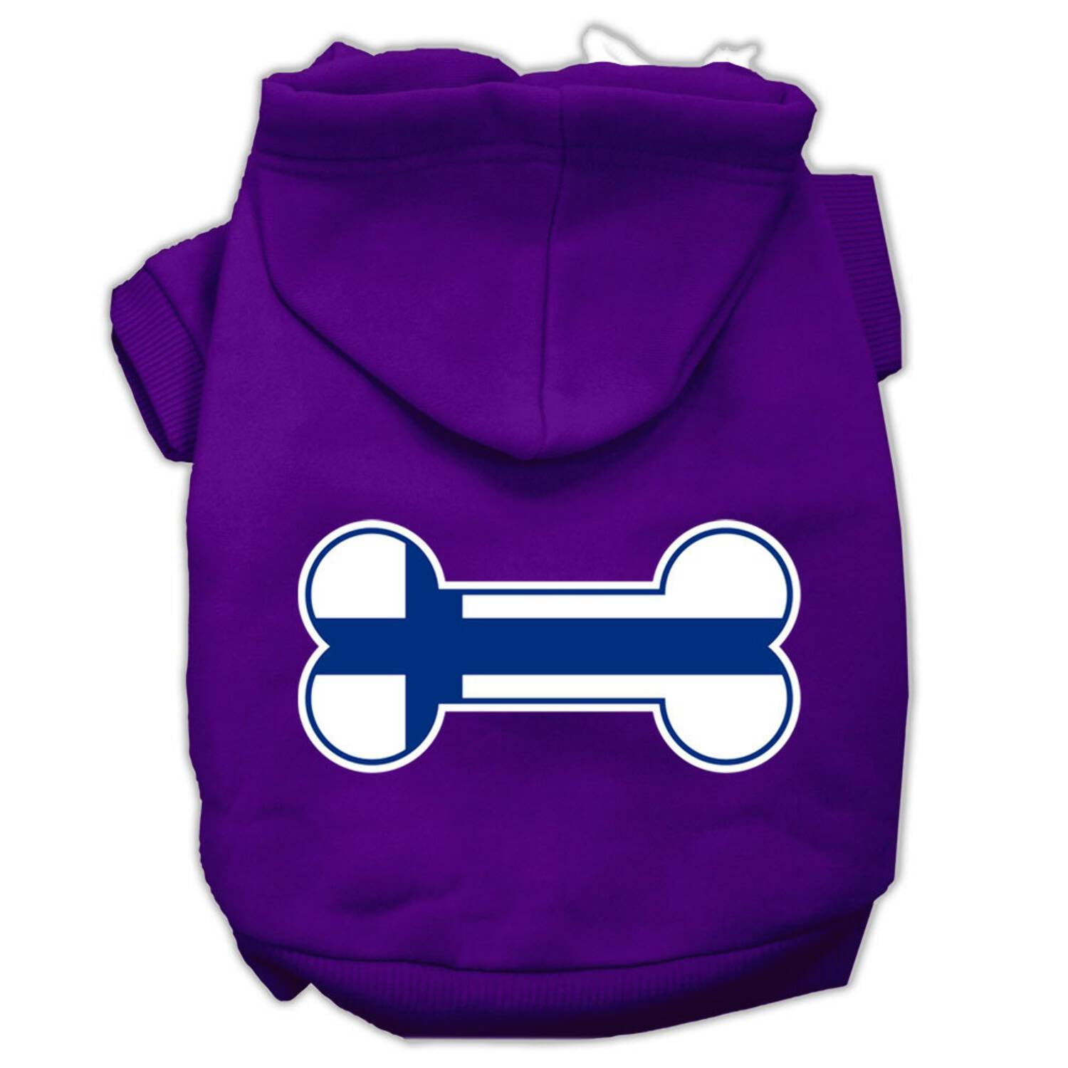 Pet, Dog Cat Hoodie Screen Printed, "Bone Shaped Finland Flag ...