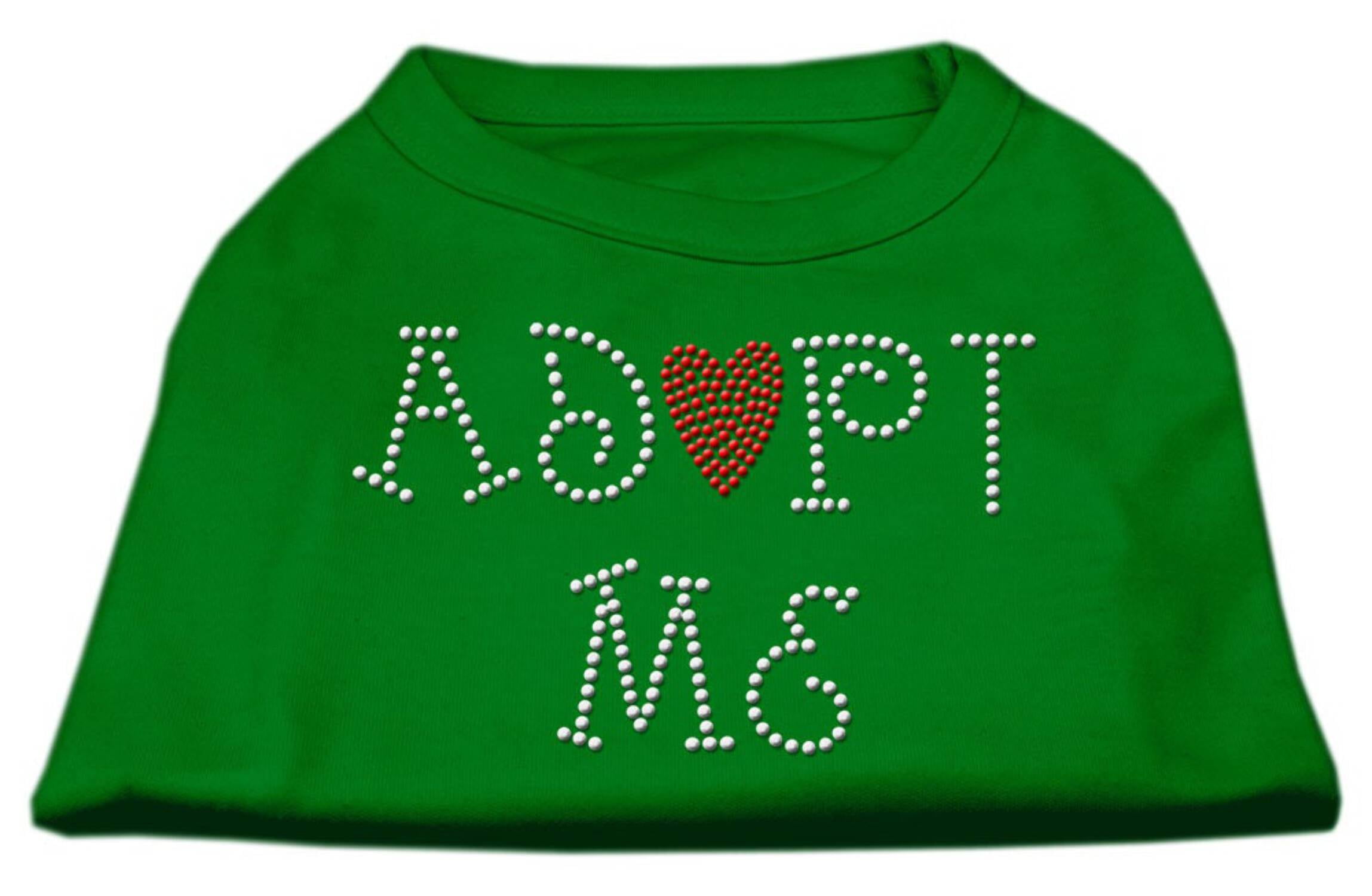 Pet Dog Cat Shirt Rhinestone,"Adopt Me" - Walmart.com