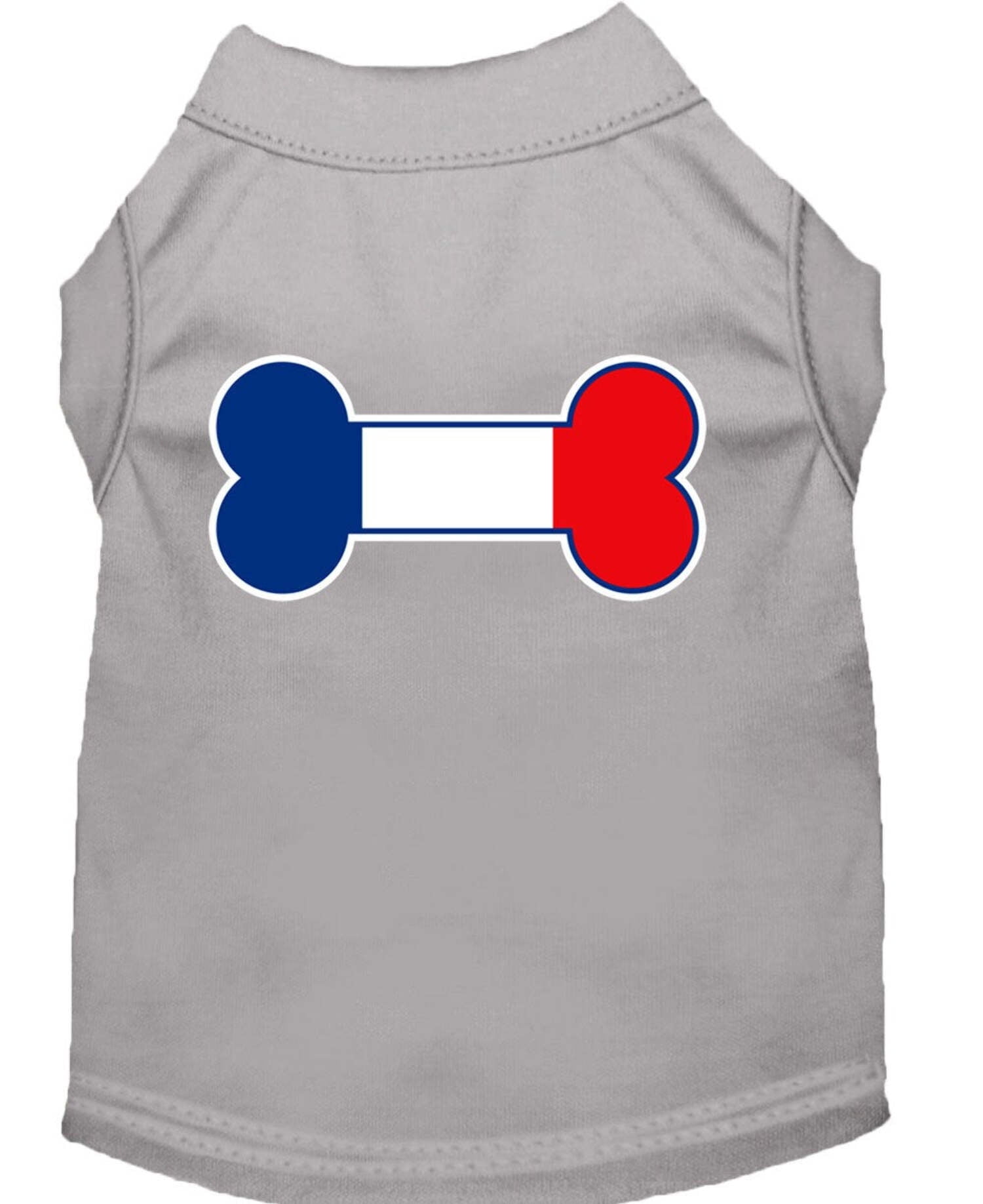 Pet Dog Cat Shirt Screen Printed, "Bone Flag France" - Walmart.com
