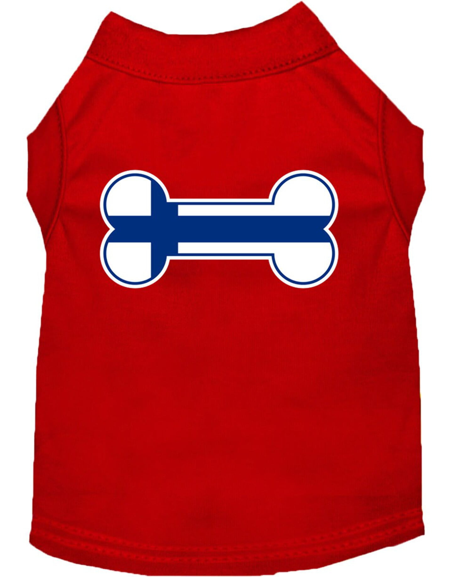Pet Dog Cat Shirt Screen Printed, "Bone Shaped Finland Flag" - Walmart.com
