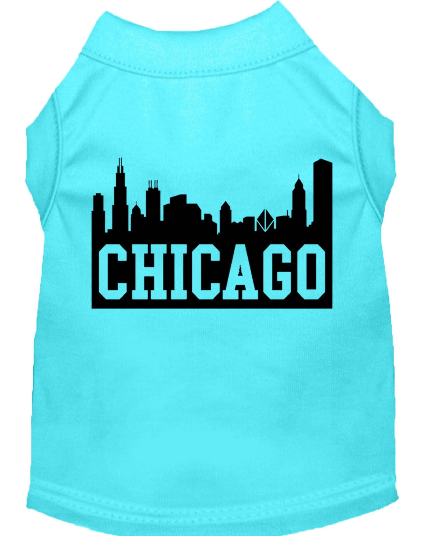Pet Dog Cat Shirt Screen Printed, "Chicago Skyline" - Walmart.com