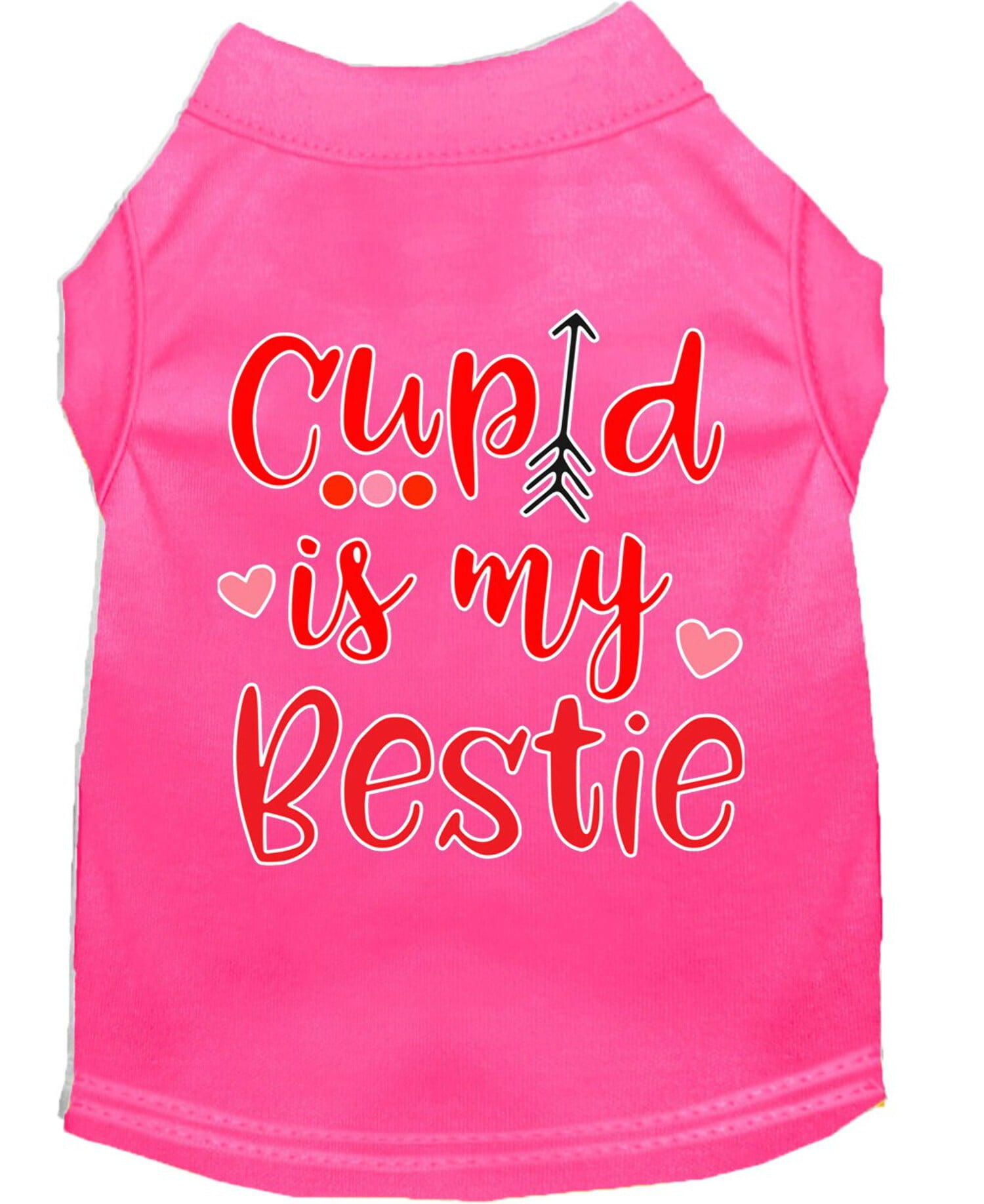 Pet Dog Cat Shirt Screen Printed, "Cupid Is My Bestie" - Walmart.com