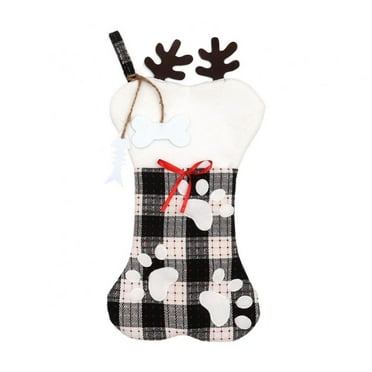 Joybuy Pet Dog Christmas Stocking, Large Paw, 18x11 Inch for Fireplace ...