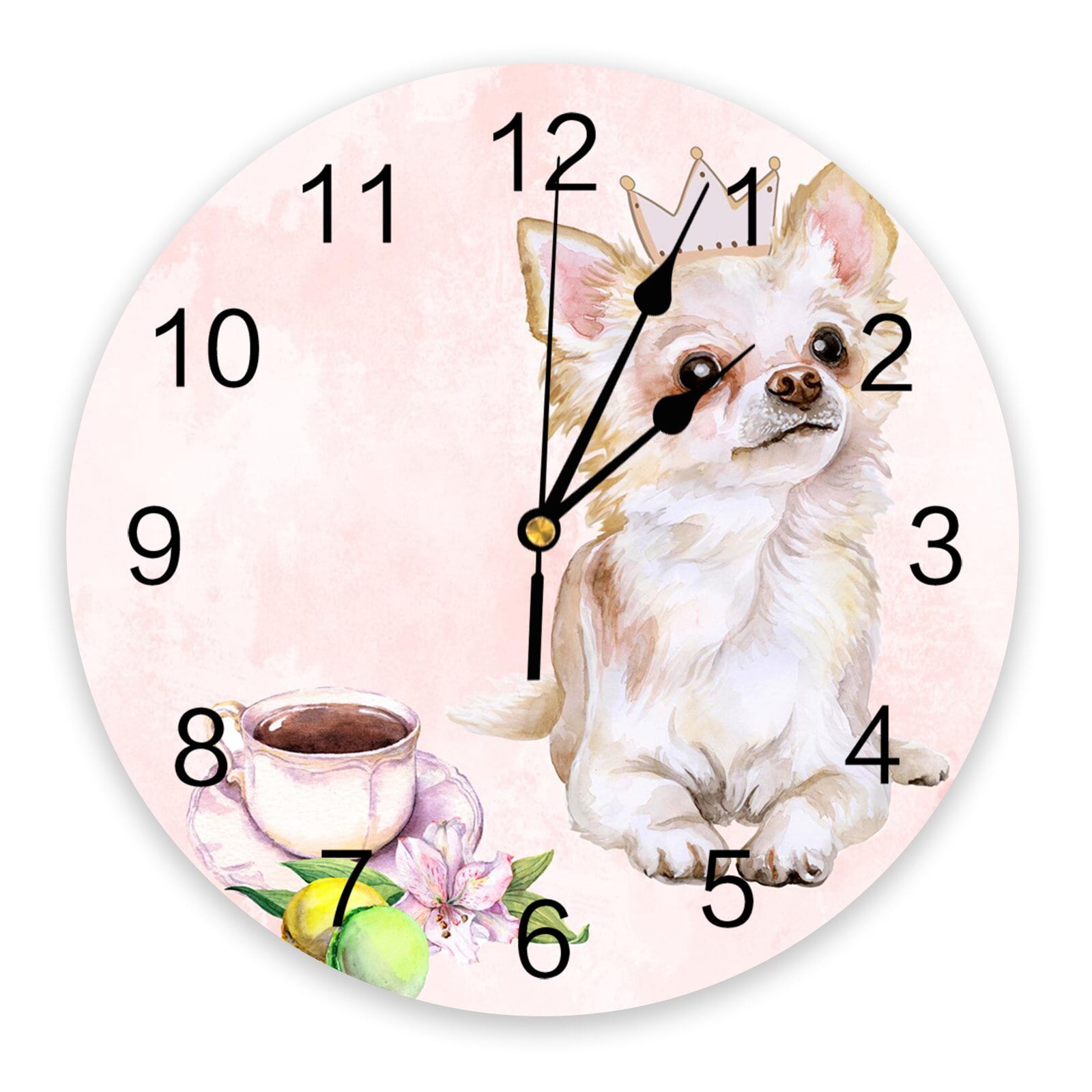 Pet Dog Dachshund Cartoon Wall Clock Kitchen Home Living Room ...