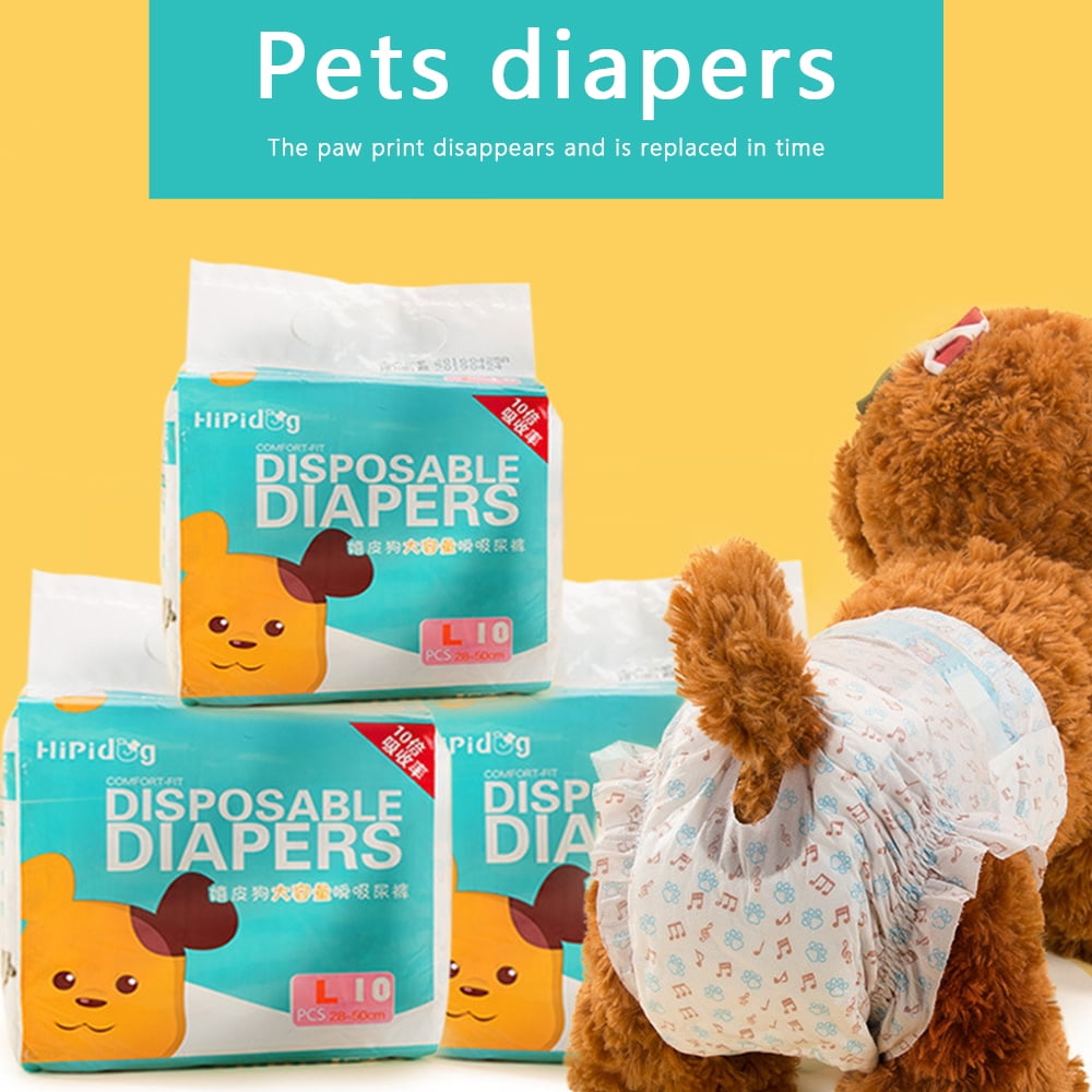 Pet Dog Diapers Male Dogs Paper Physiological Diaper Disposable Wraps ...