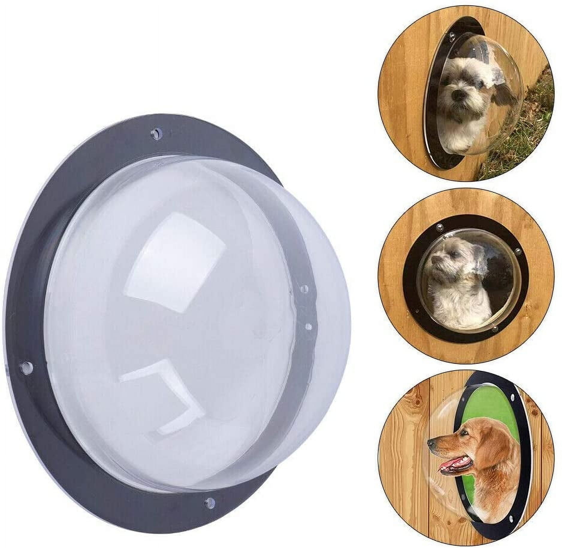 Pet Dog Fence Window - 9.5" Bubble Dome Peek Window for Pets Dogs Cats ...