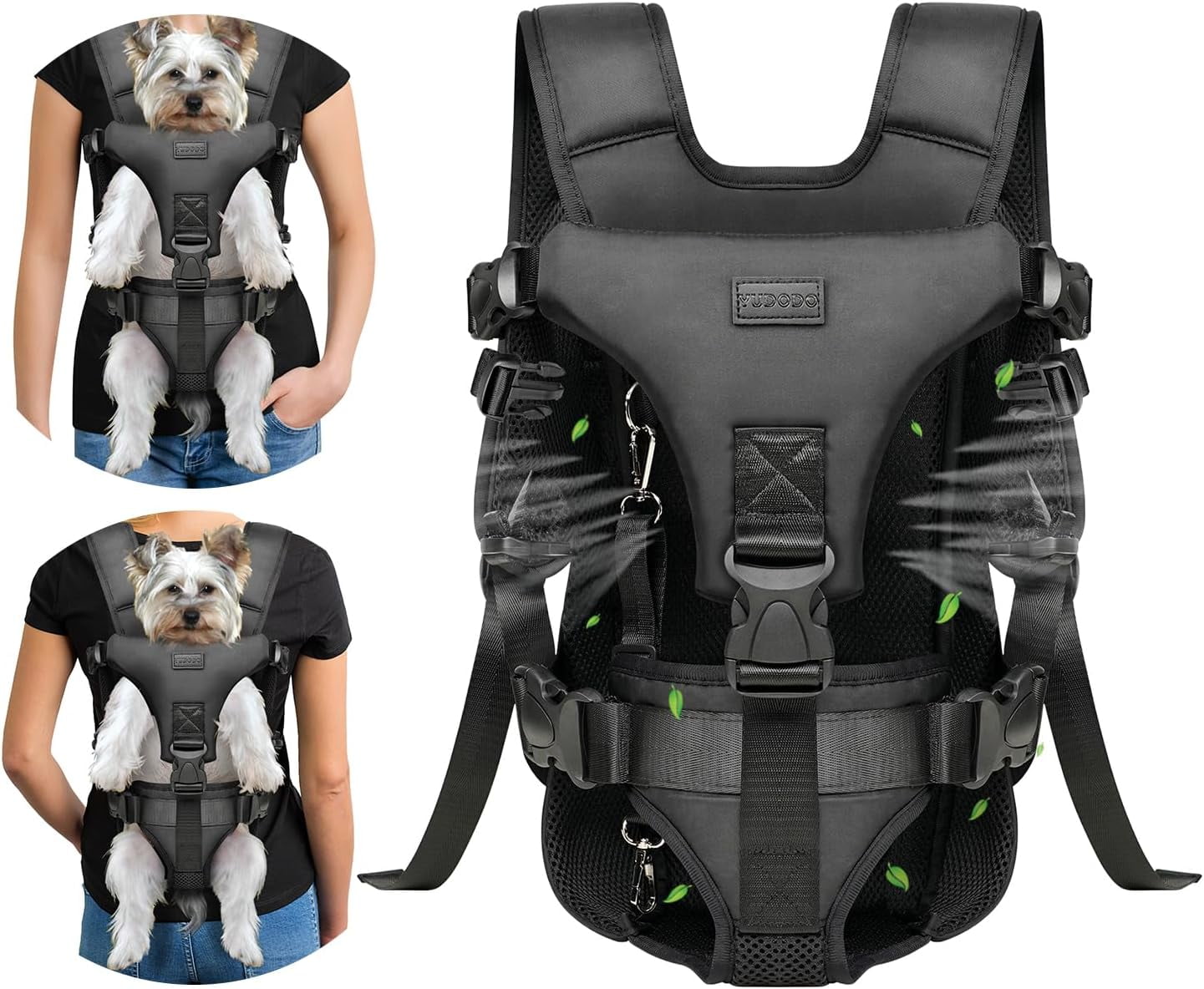 Pet Dog Front Carrier Backpacks Multiple Adjustable Small Dog Chest ...