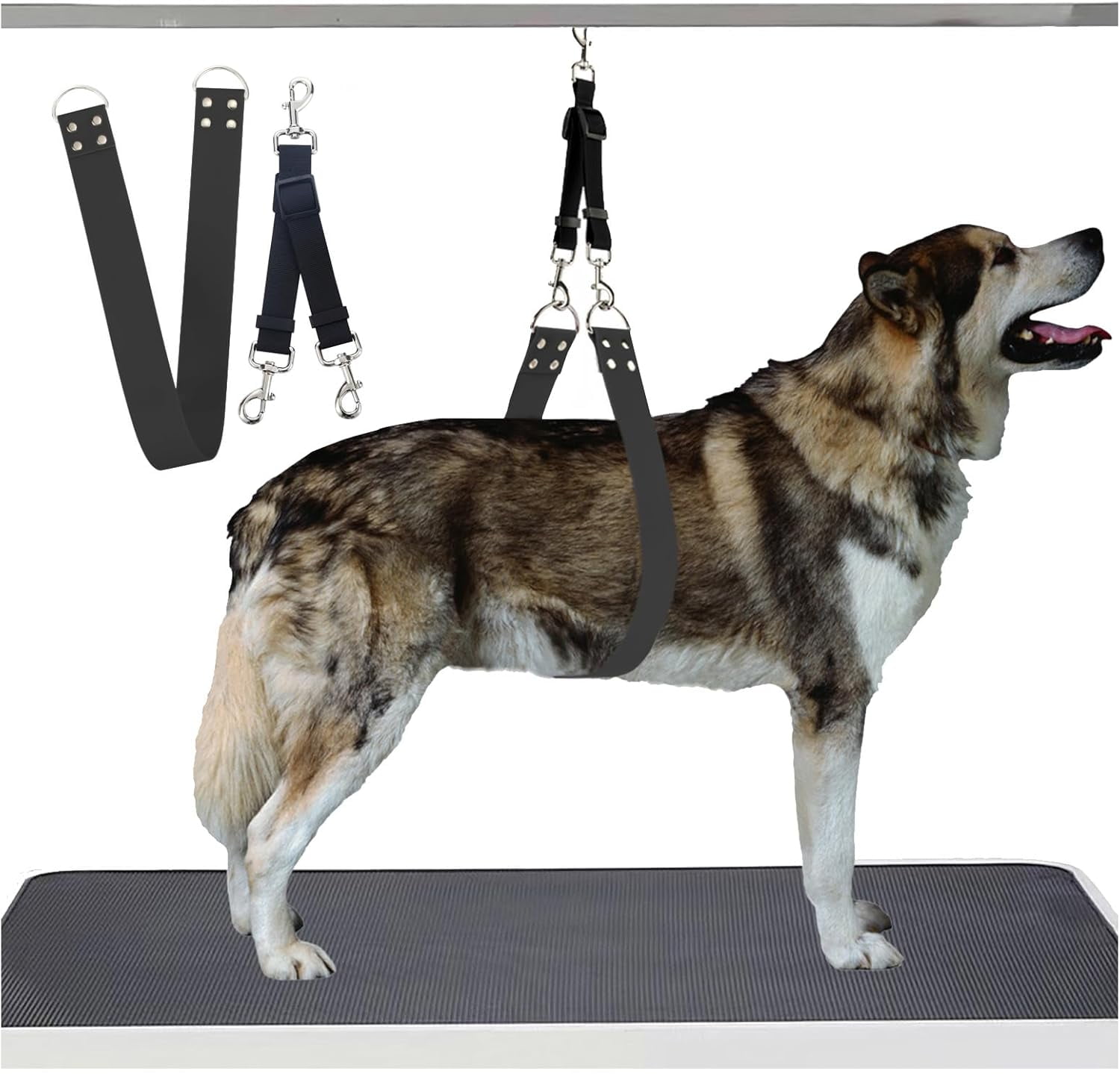 Pet Dog Grooming Belly Straps - Pet Dog Grooming Loops Black Groomer ...