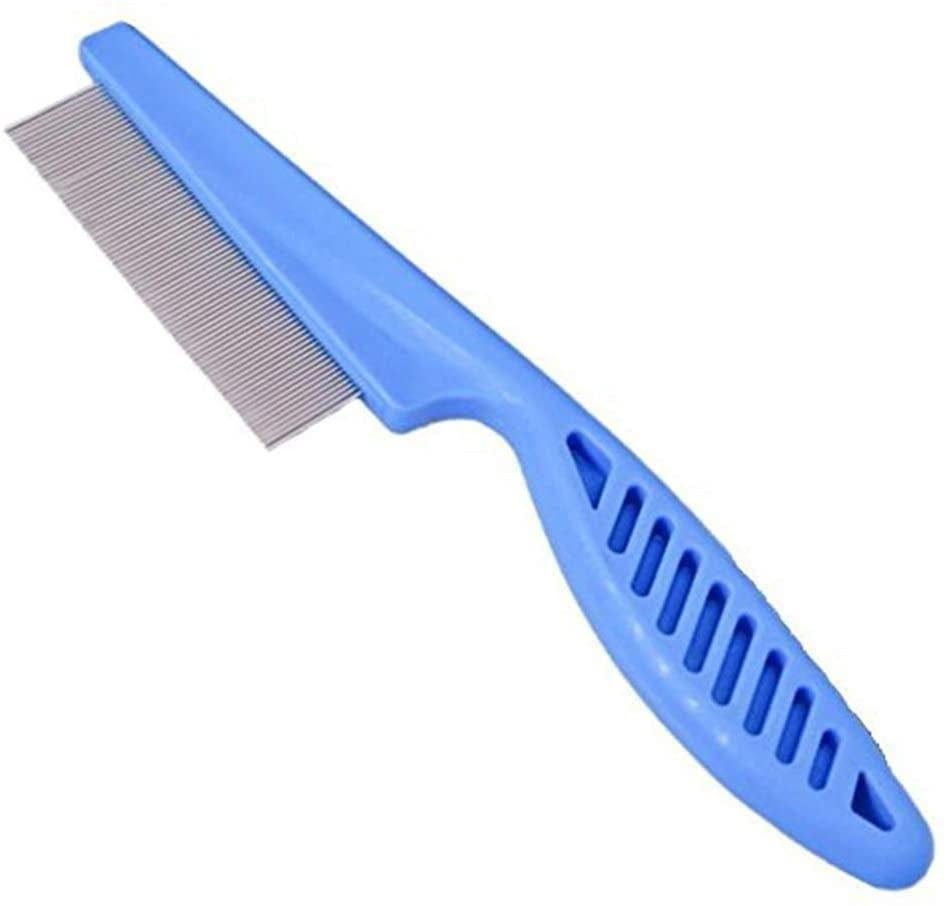 Pet Dog Hair Flea Comb Stainless Grooming Brush Clean Tool Flea Removal ...
