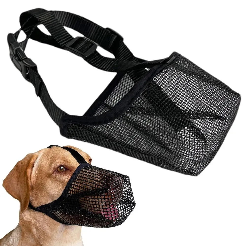 Pet Dog Muzzles Adjustable Breathable Dog Mouth Cover Anti Bark Bite ...
