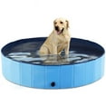 48x12 inch Collapsible Foldable Pet Dog Pool Bath, Portable Outdoor ...