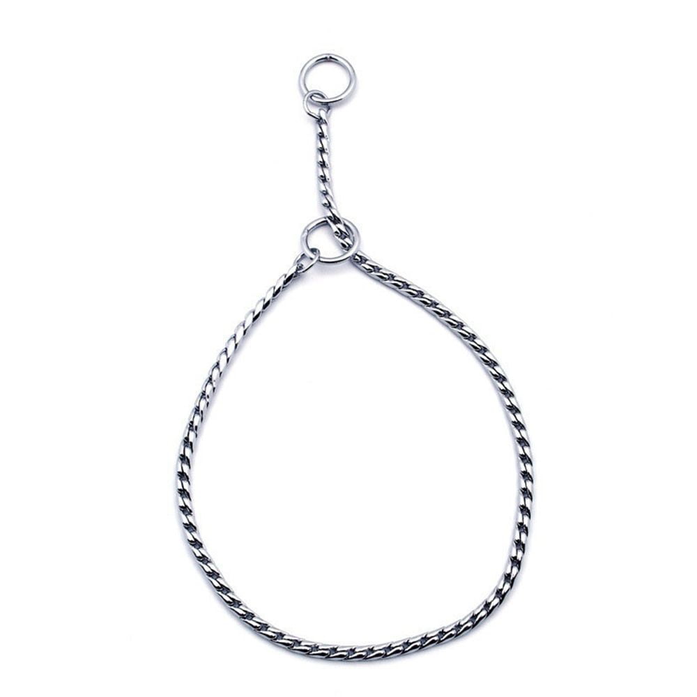 Pet Dog Retriever Snake Chain Dog Training Large Necklace Pet Collar ...