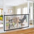 Pet Dog Safety Gate Portable Expandable Dog Gate Mesh Door Fence ...