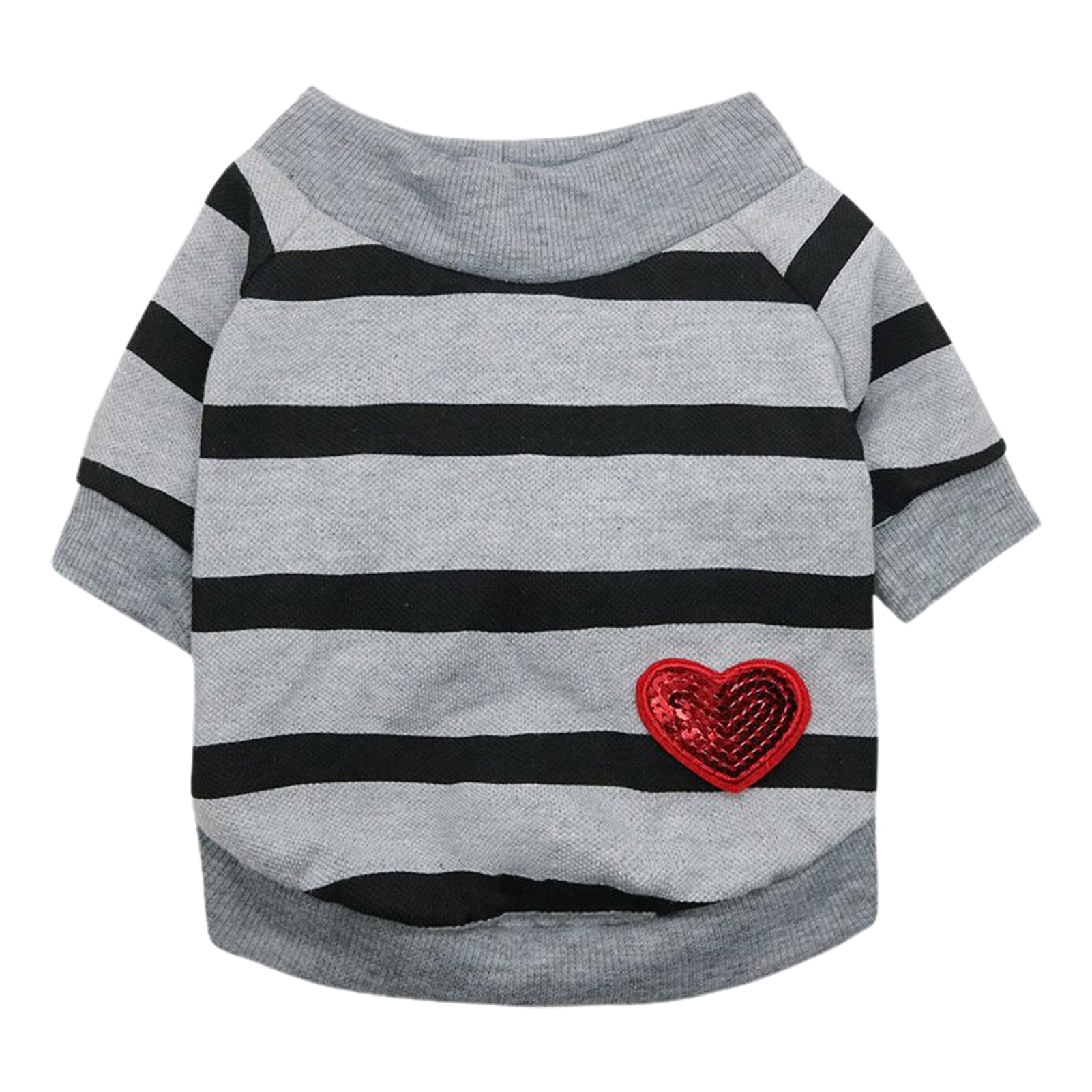 Pet Dog Striped Tee Shirt for Dogs Medium Dog Clothes French Bulldog ...