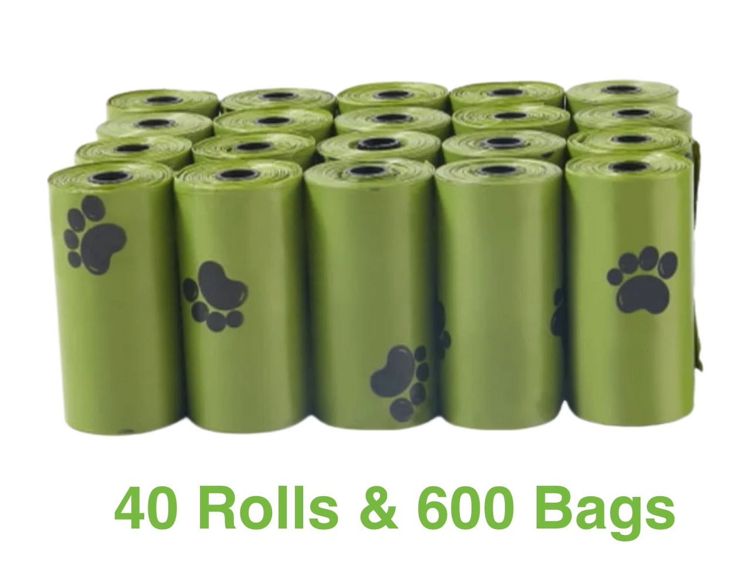 Pet Dog Waste Poop Bag, Durable Scent Disposable, Green, 600 Bag Count ...