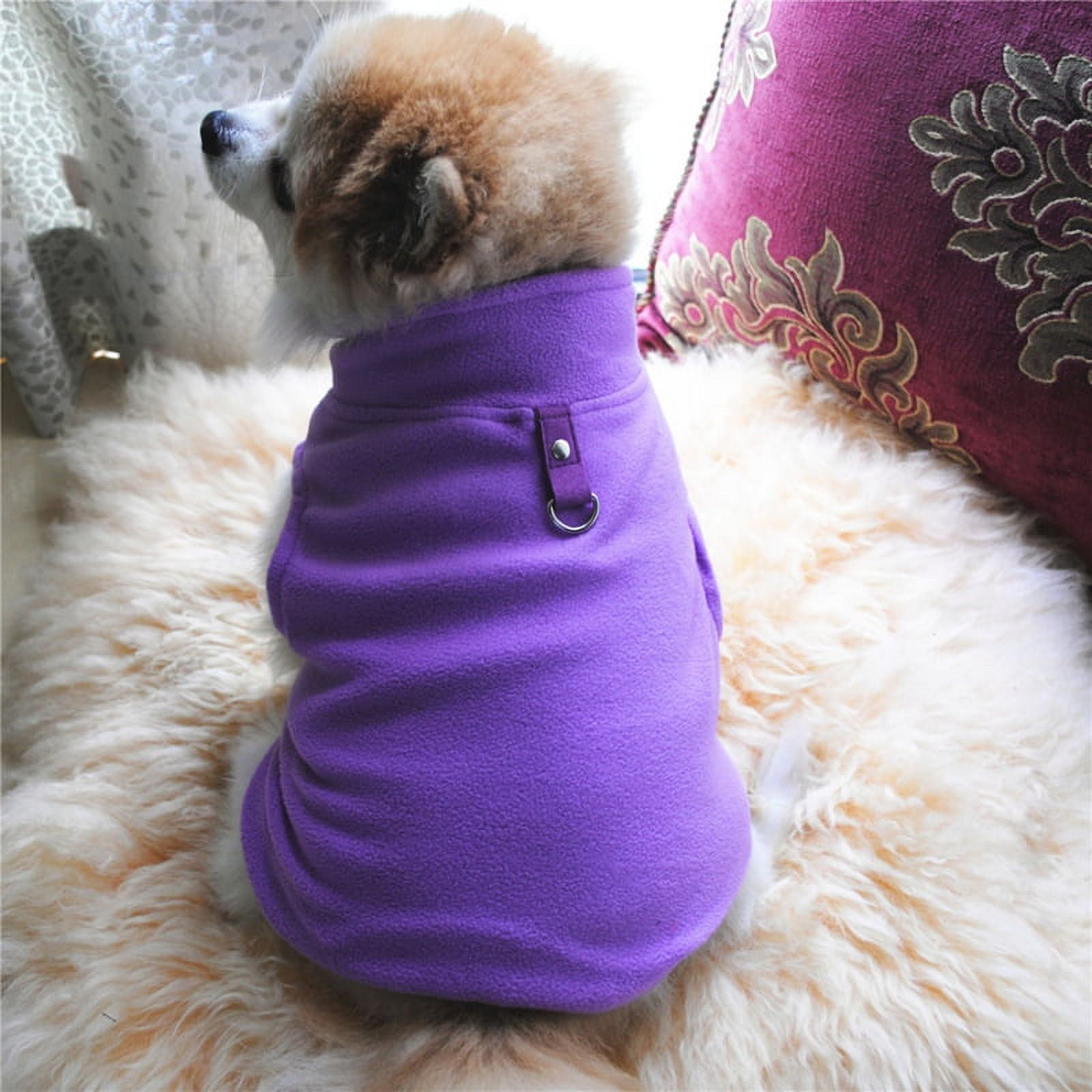 Pet Dogs Autumn Winter Fleece Vest Thickened Coat, Puppy Dogs Fleece ...